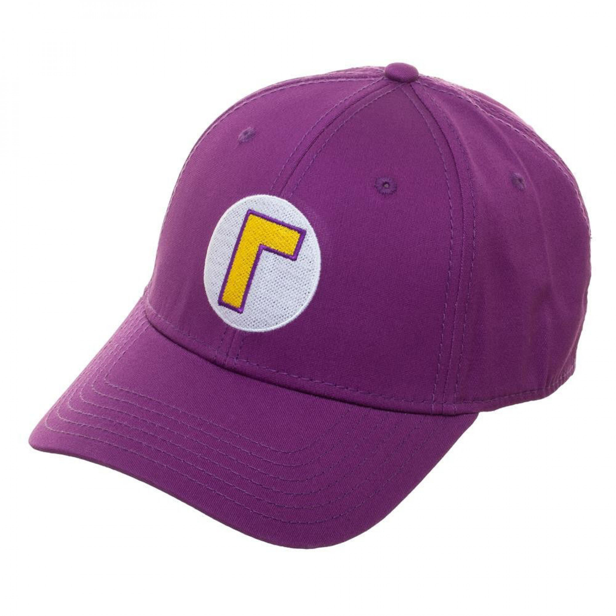 Product image 0 for Super Mario Bros. Embroidered Waluigi Flex Fit Hat