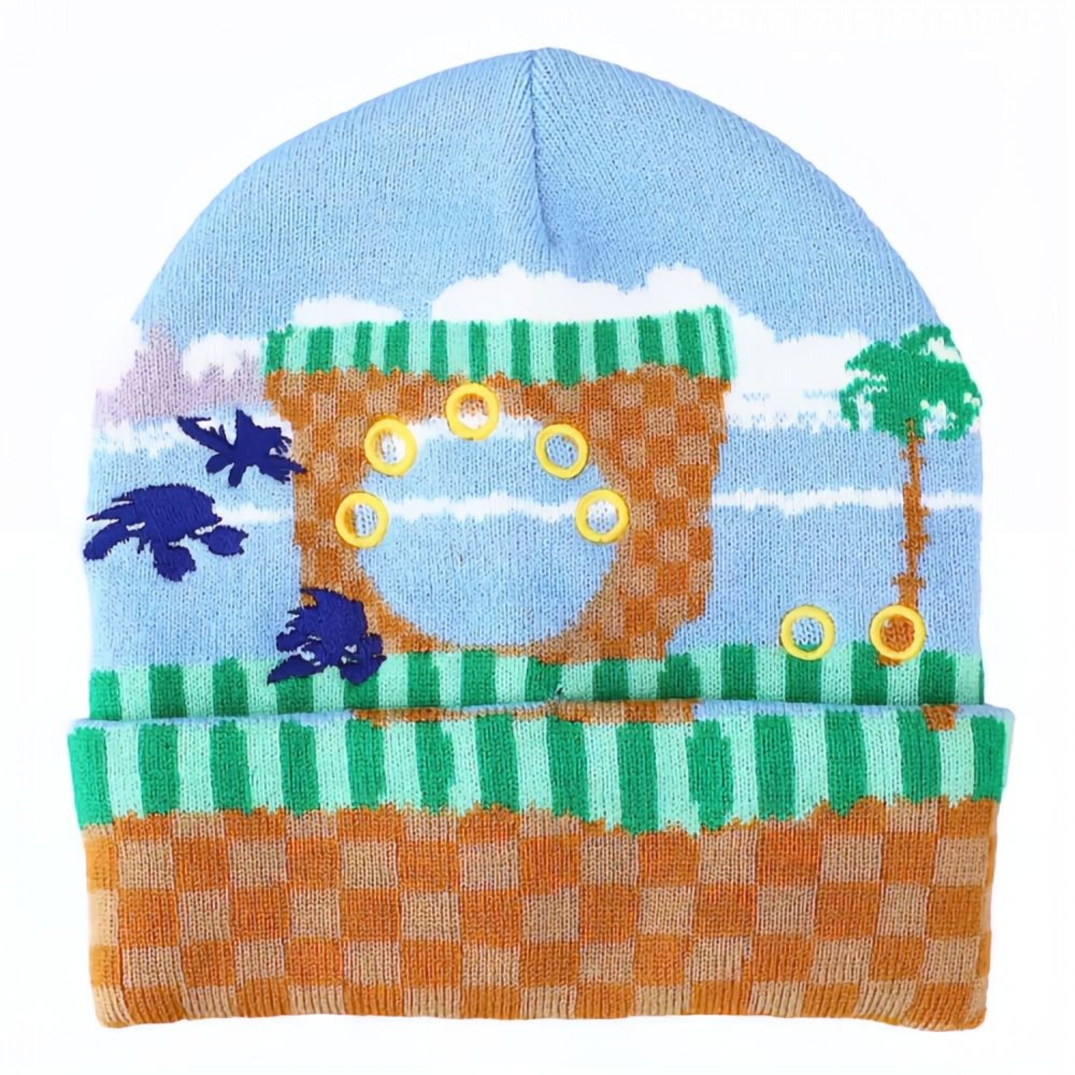 Product image 0 for Sonic The Hedgehog Green Hill Zone Cuff Beanie