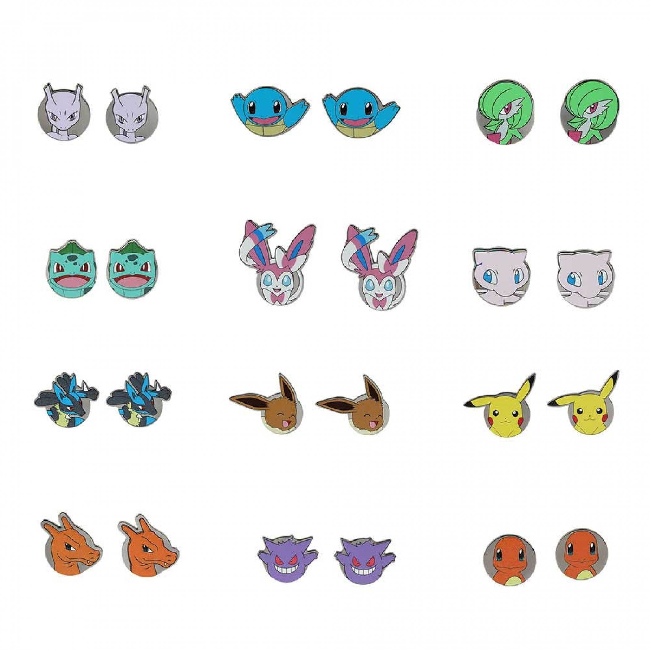 Product image 0 for Pokemon Mixed Characters Earrings 12-Pairs Set