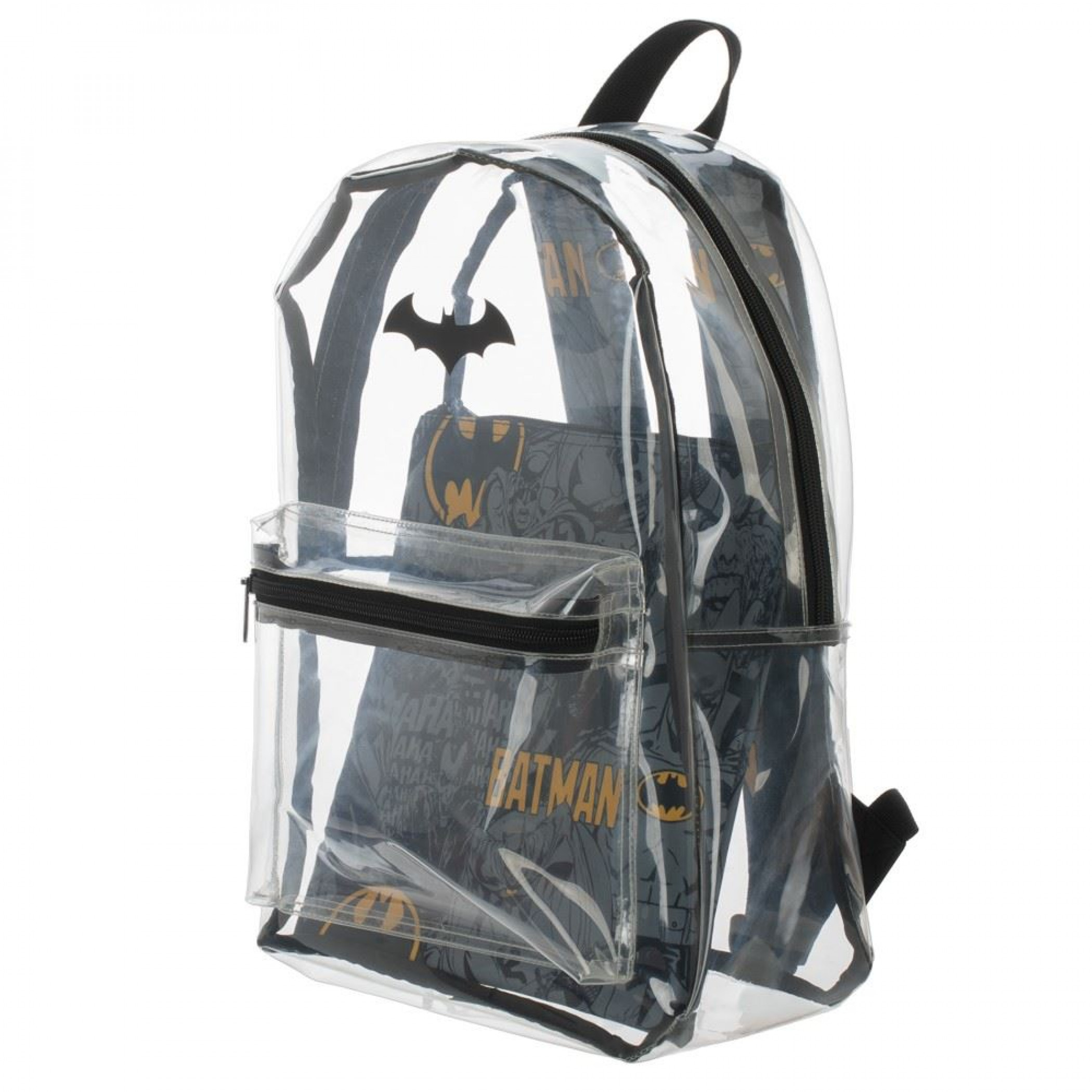 Product image 0 for DC Comics Batman Clear with Removable Pouch Backpack