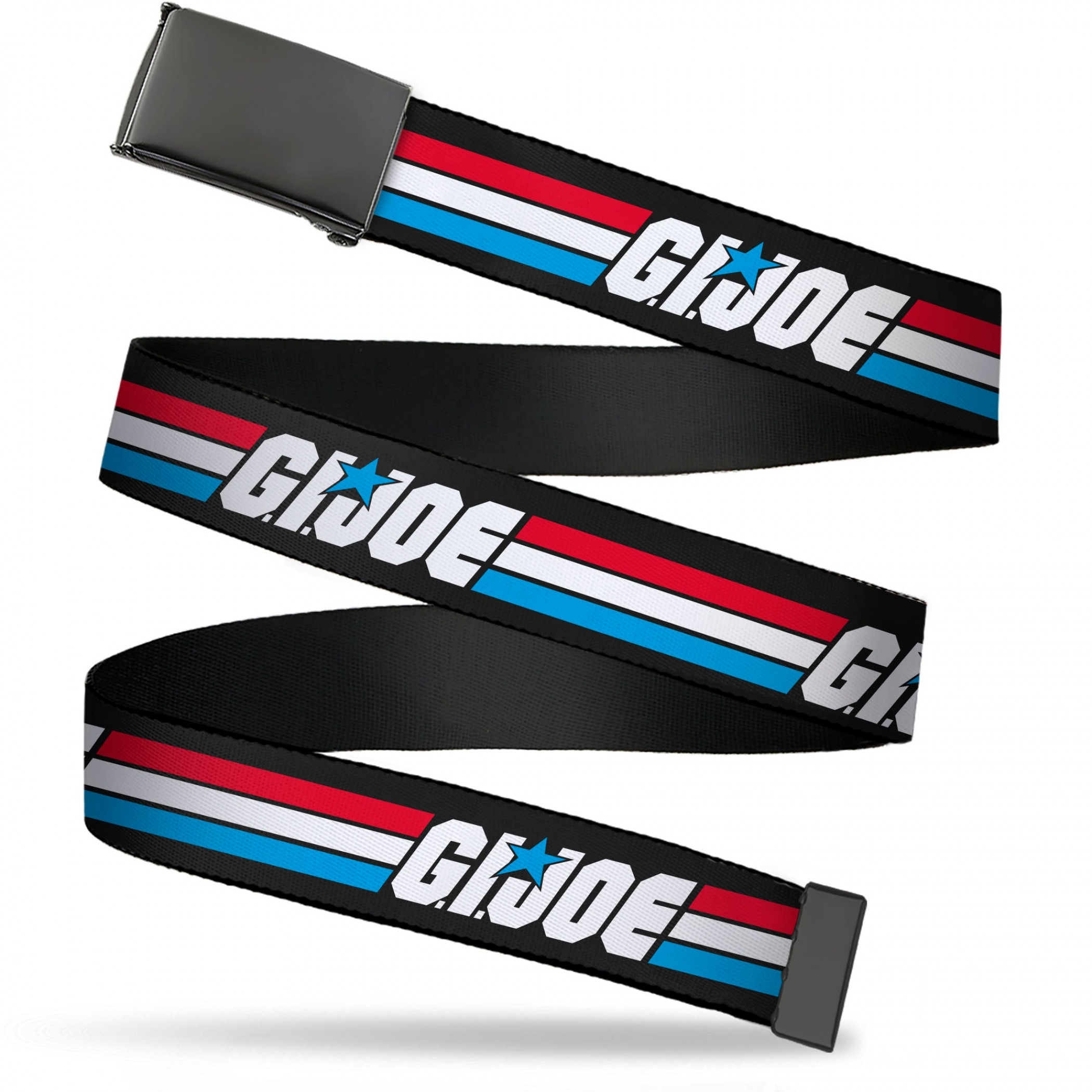 Product image 0 for GI Joe Title Logo Red White and Blue 1.5" Web Belt
