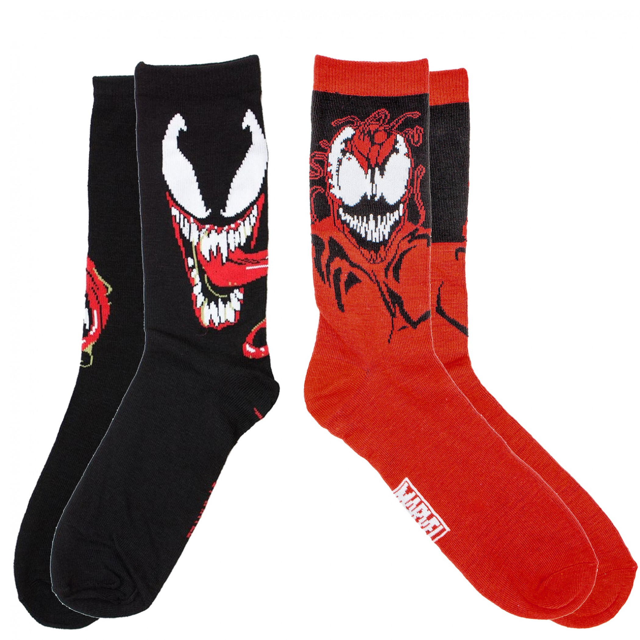 Product image 0 for Venom and Carnage Crew Socks 2-Pair Pack