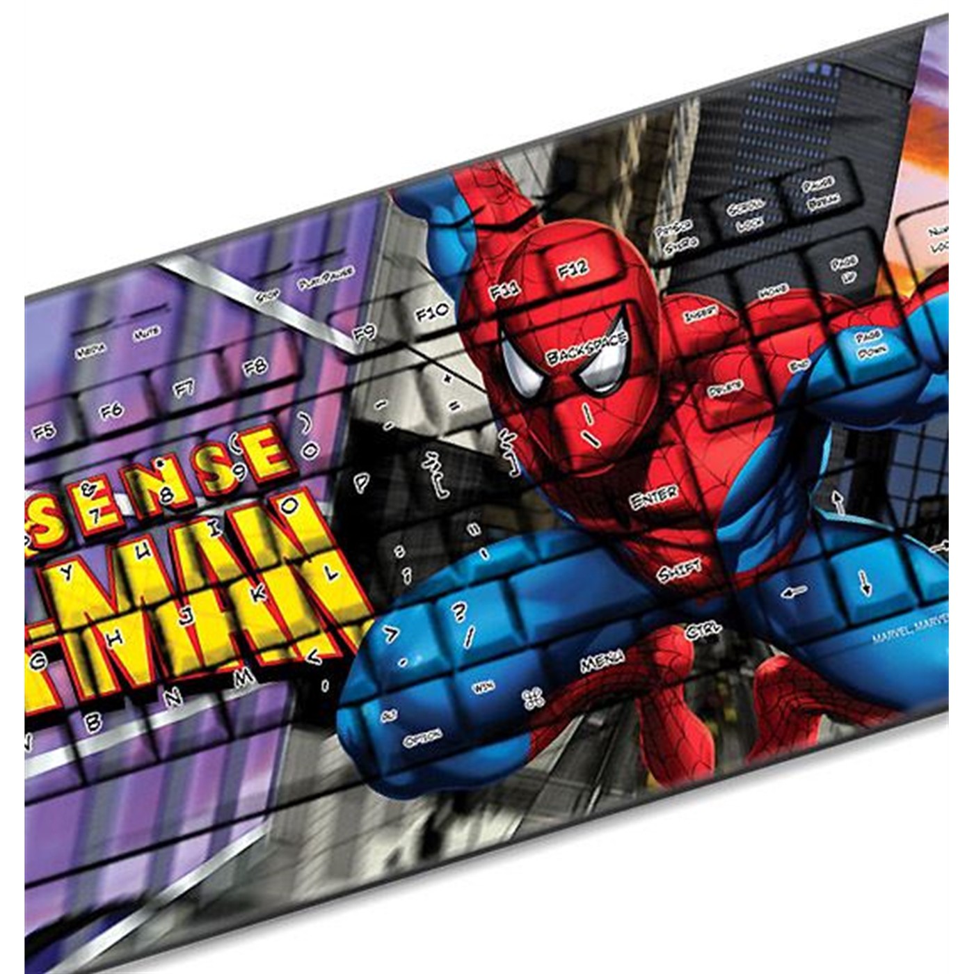 Product image 0 for Spiderman Cityscape Wired USB Keyboard