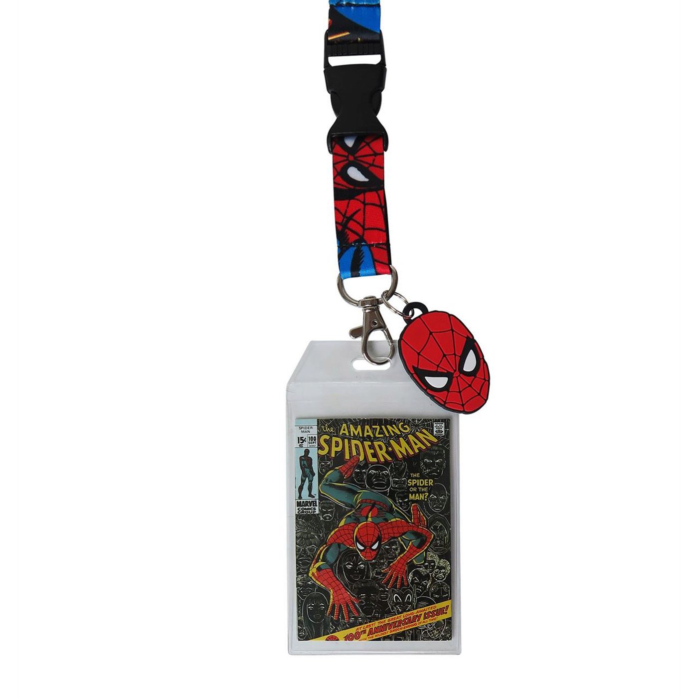 Product image 0 for Spiderman Faces Lanyard with Charms