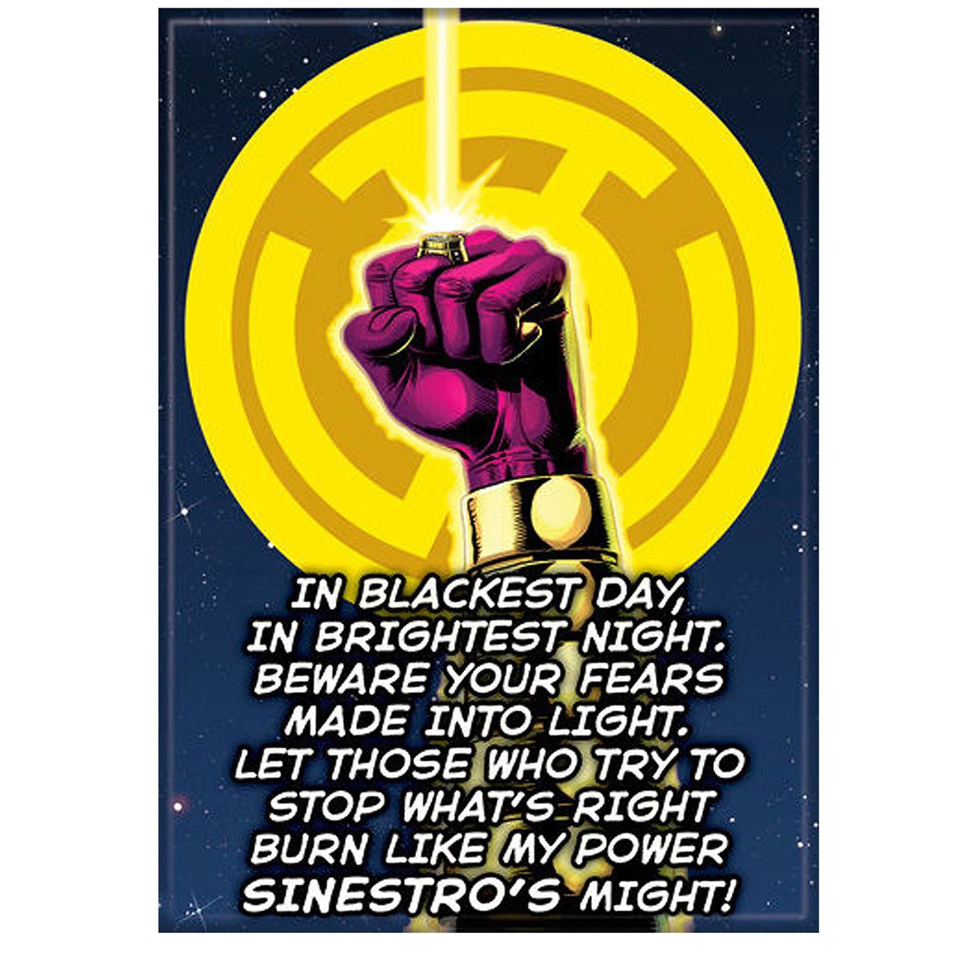Product image 0 for Green Lantern Yellow Lantern Oath Magnet