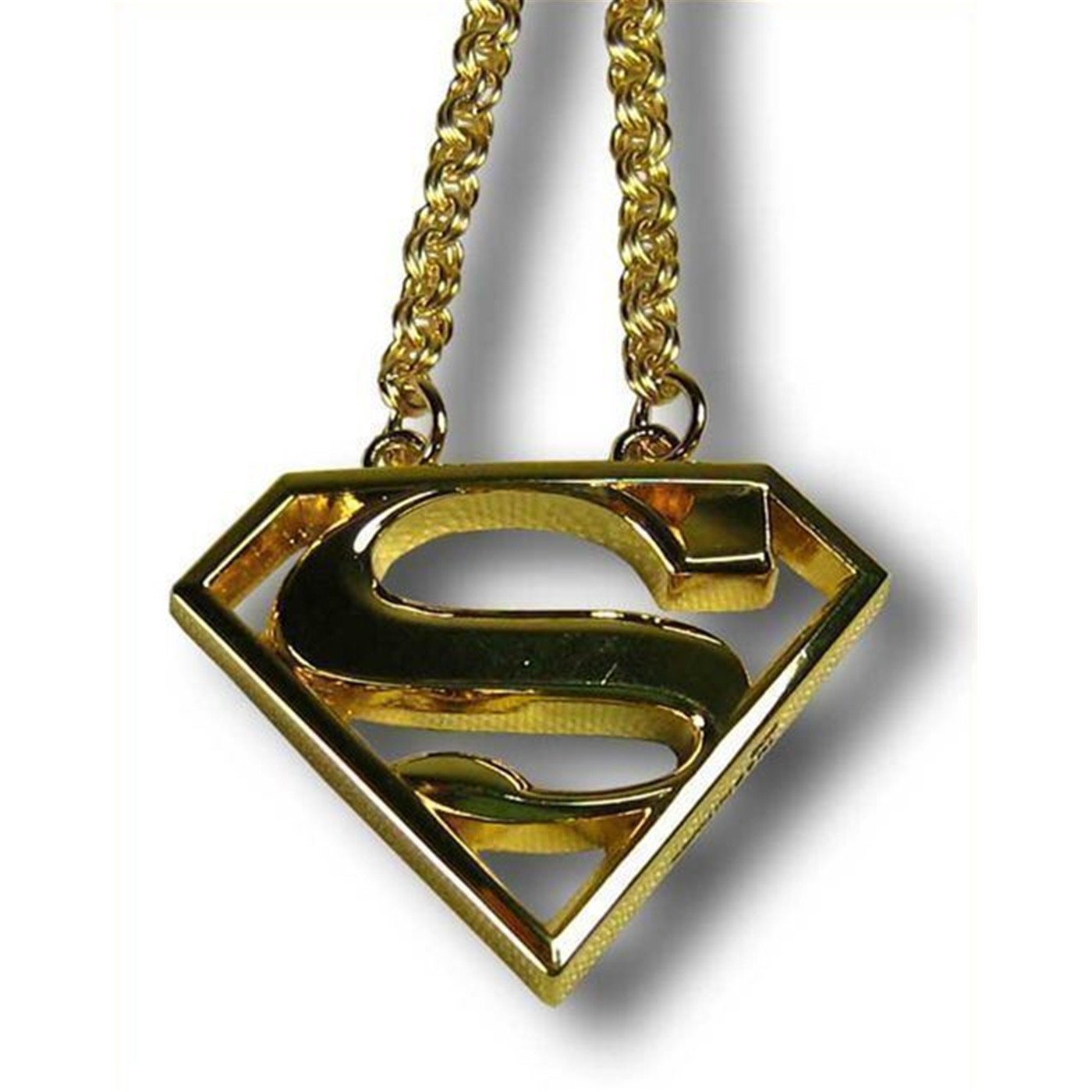 Product image 0 for Superman Logo Gold 3D Necklace