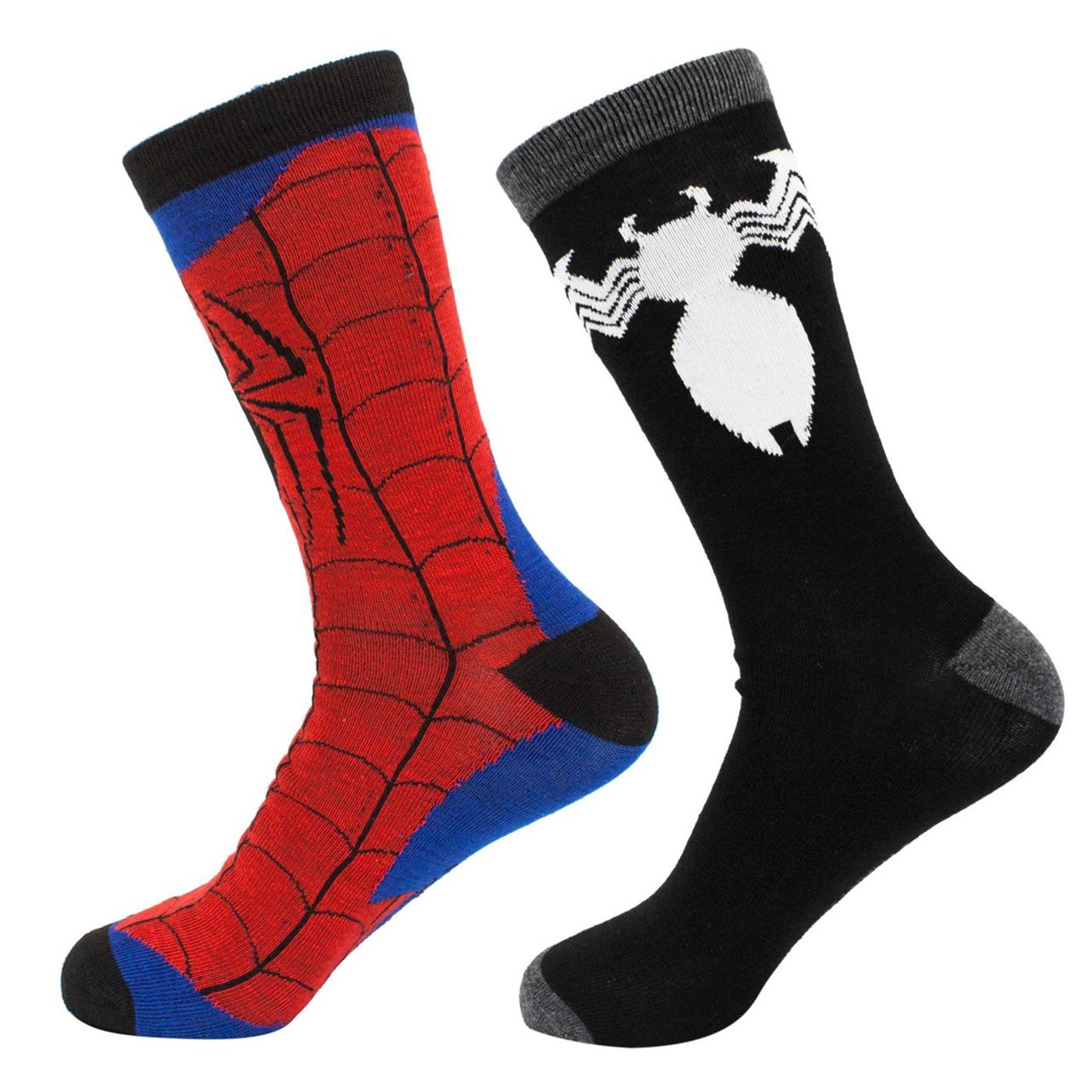 Product image 0 for Spider-Man & Venom Crew Sock 2 Pack