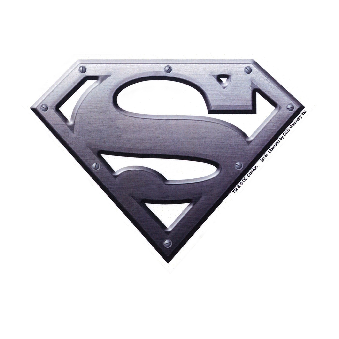 Logotipo De Superman De Metal Superman Legacy Metal Logo Films Poster,