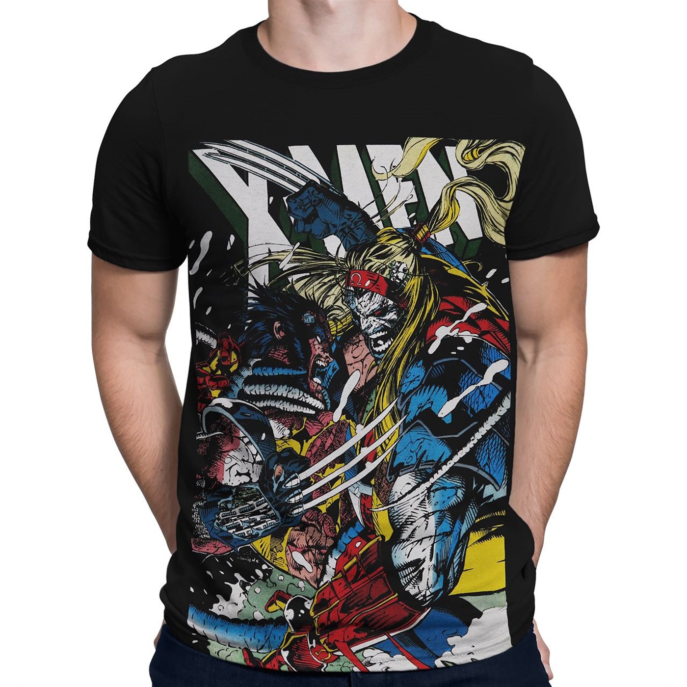 Product image 0 for X-Men Wolverine Vs Omega Red Men's T-Shirt