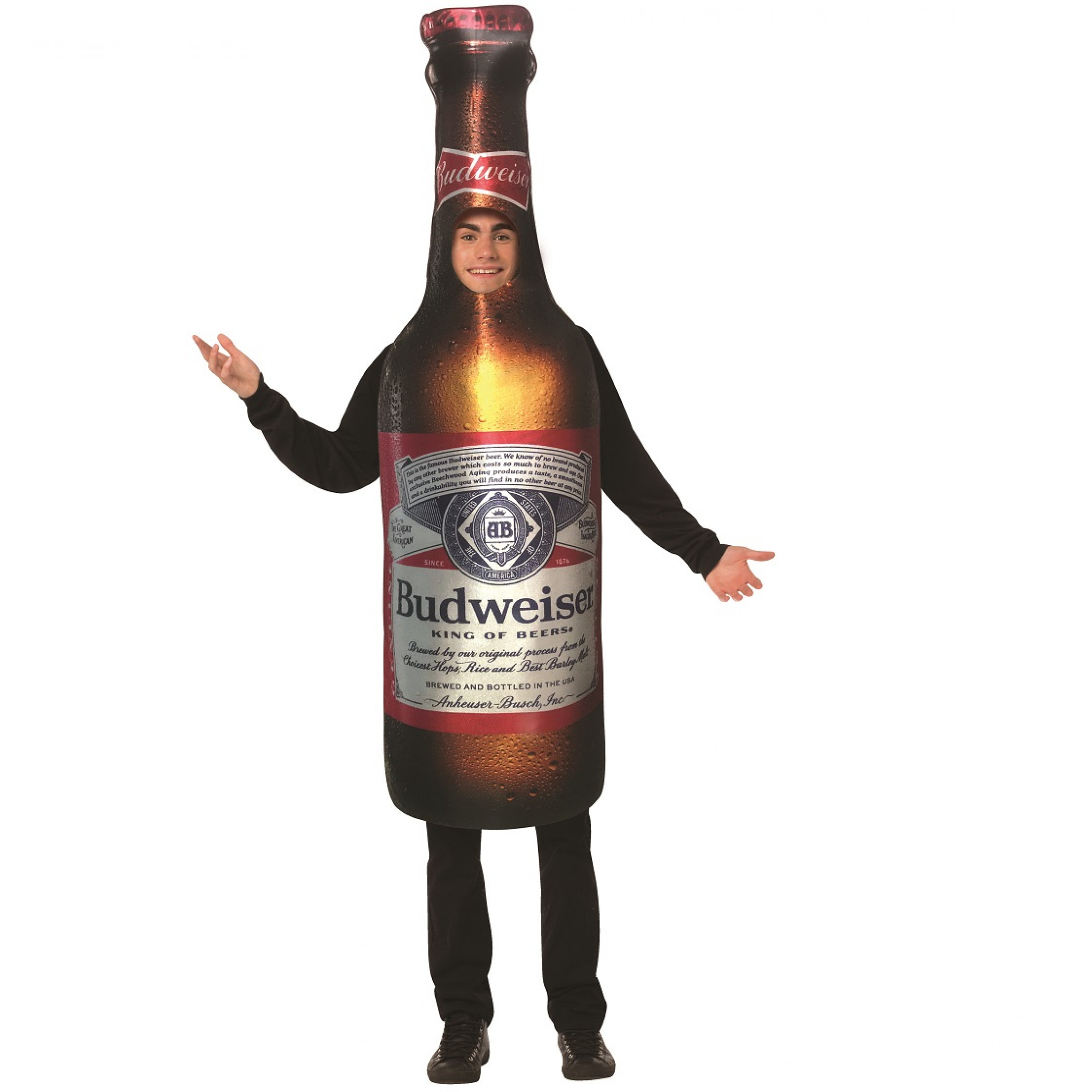 Product image 0 for Budweiser Beer Bottle Hooded Tunic Costume