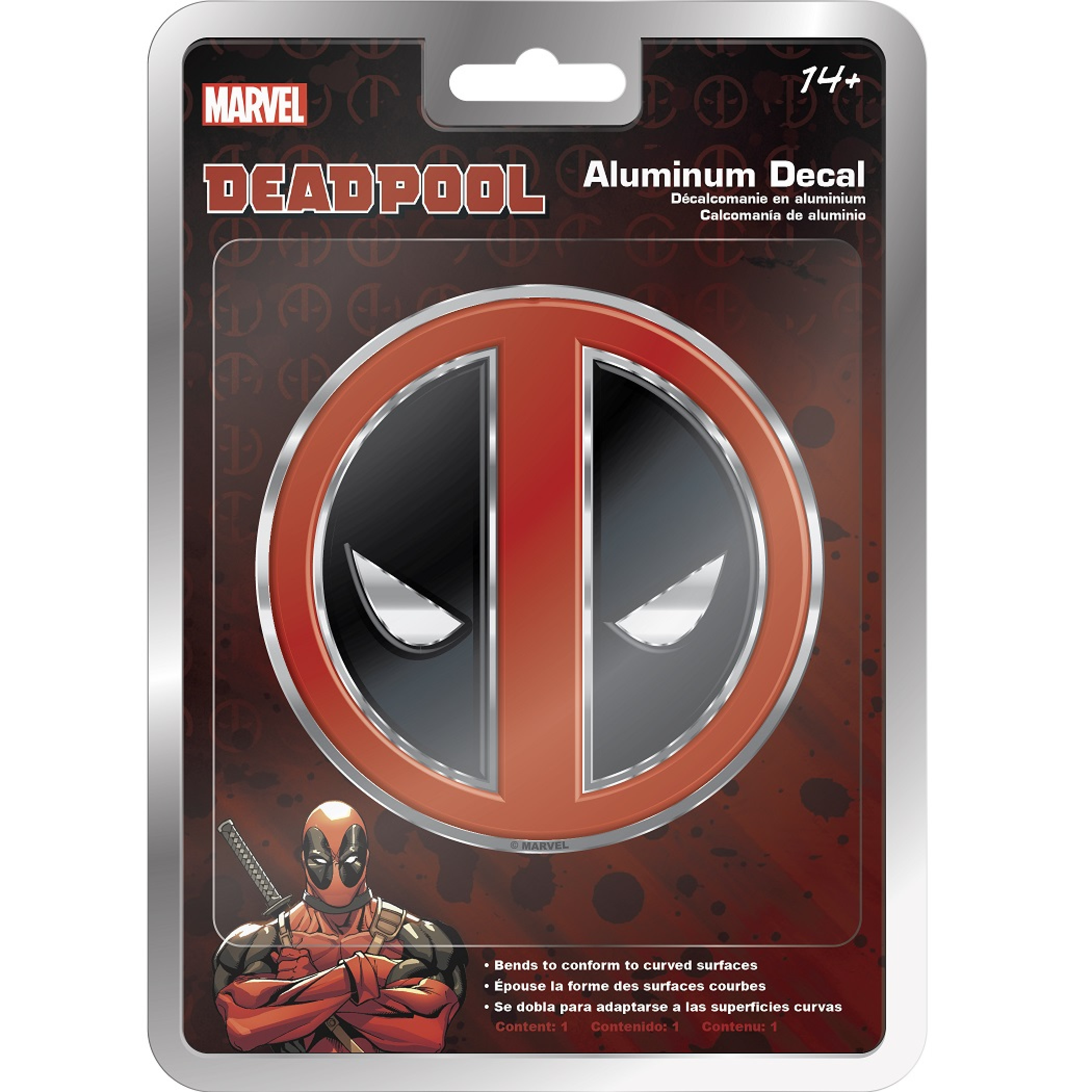Product image 0 for Deadpool Logo Aluminum Car Decal