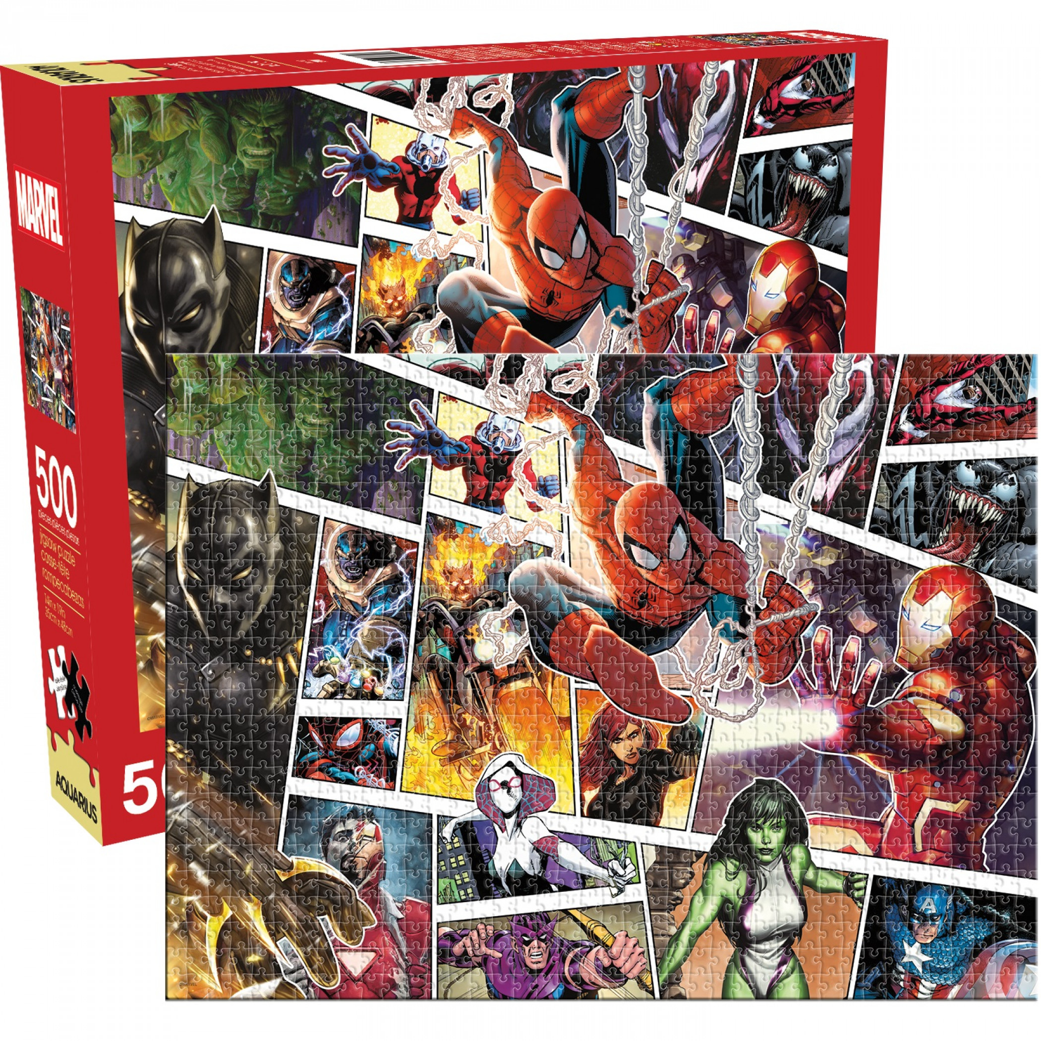 Product image 0 for Marvel Character Panels 500-Piece Jigsaw Puzzle