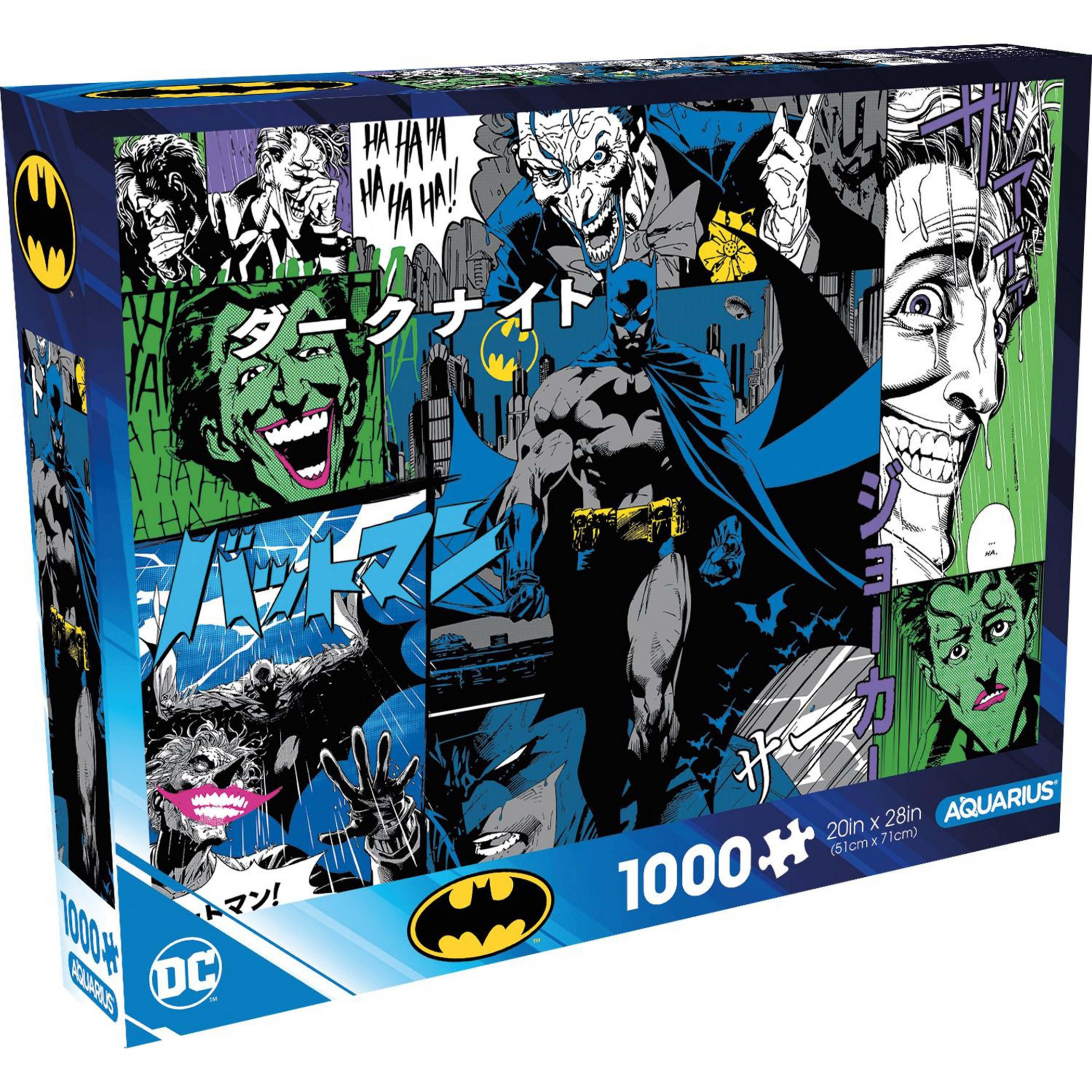 Product image 0 for Batman and The Joker Manga 1000 Piece Jigsaw Puzzle