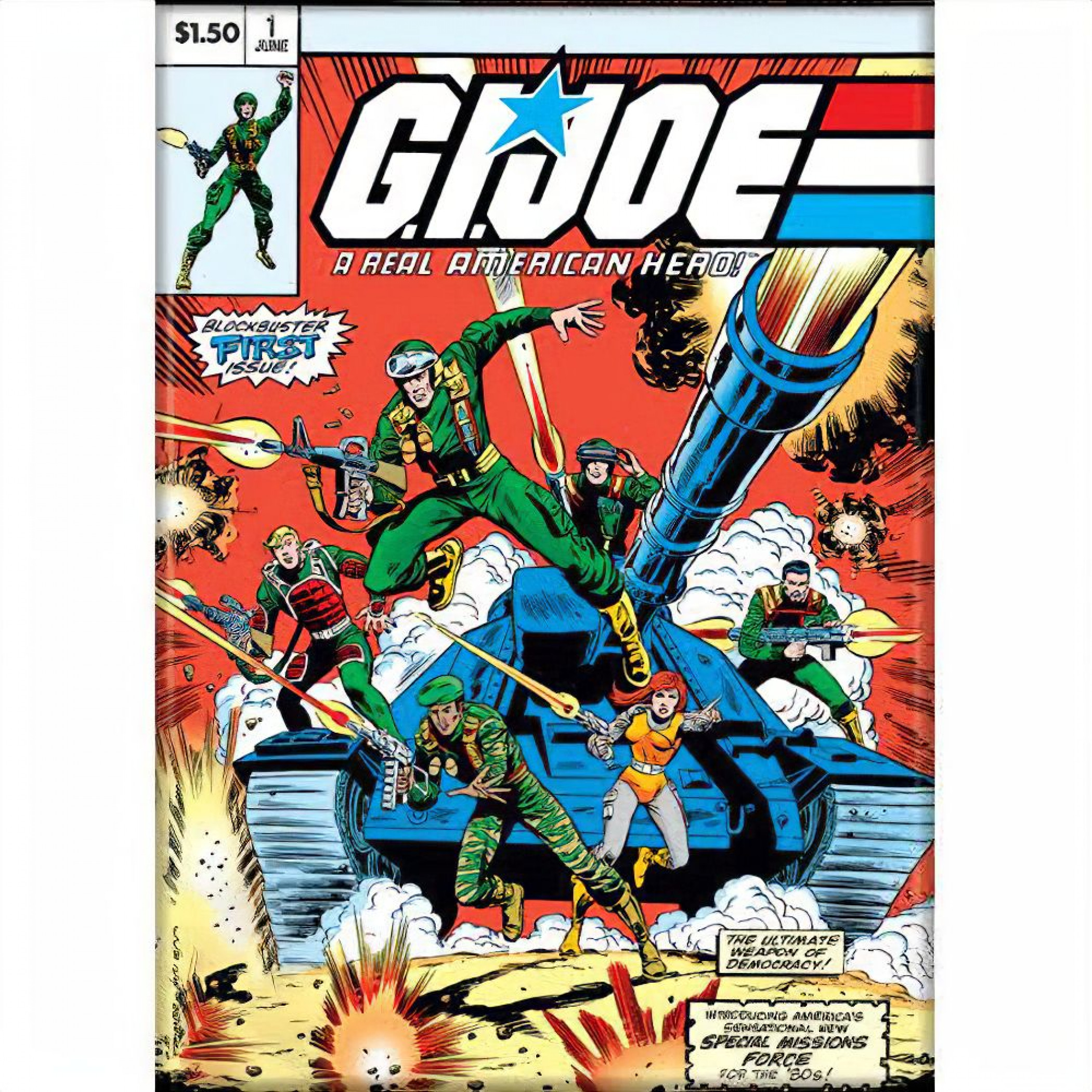 Product image 0 for GI Joe Comic 1 Tank Magnet