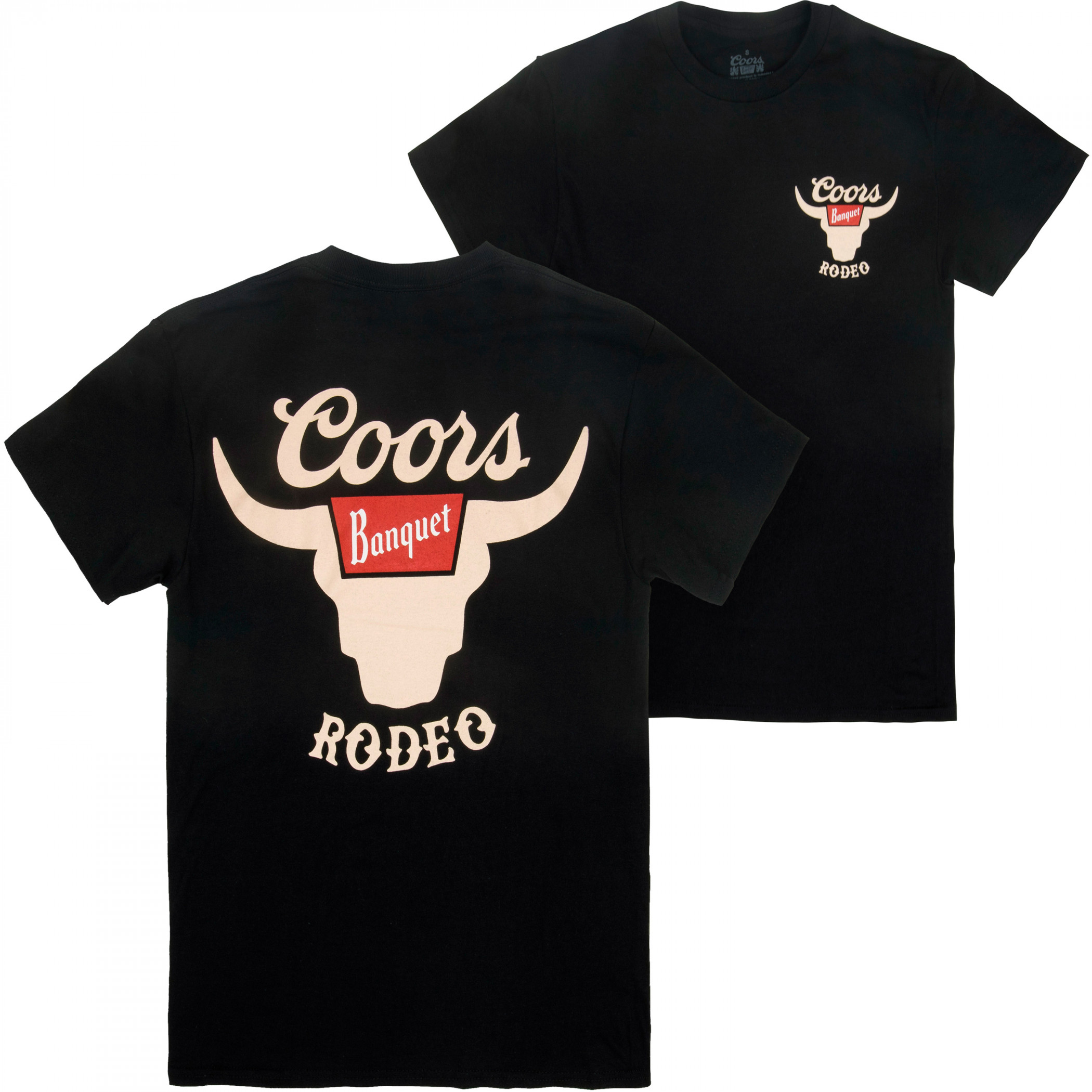 Product image 0 for Coors Banquet Rodeo Horns Logo Front and Back Print ...