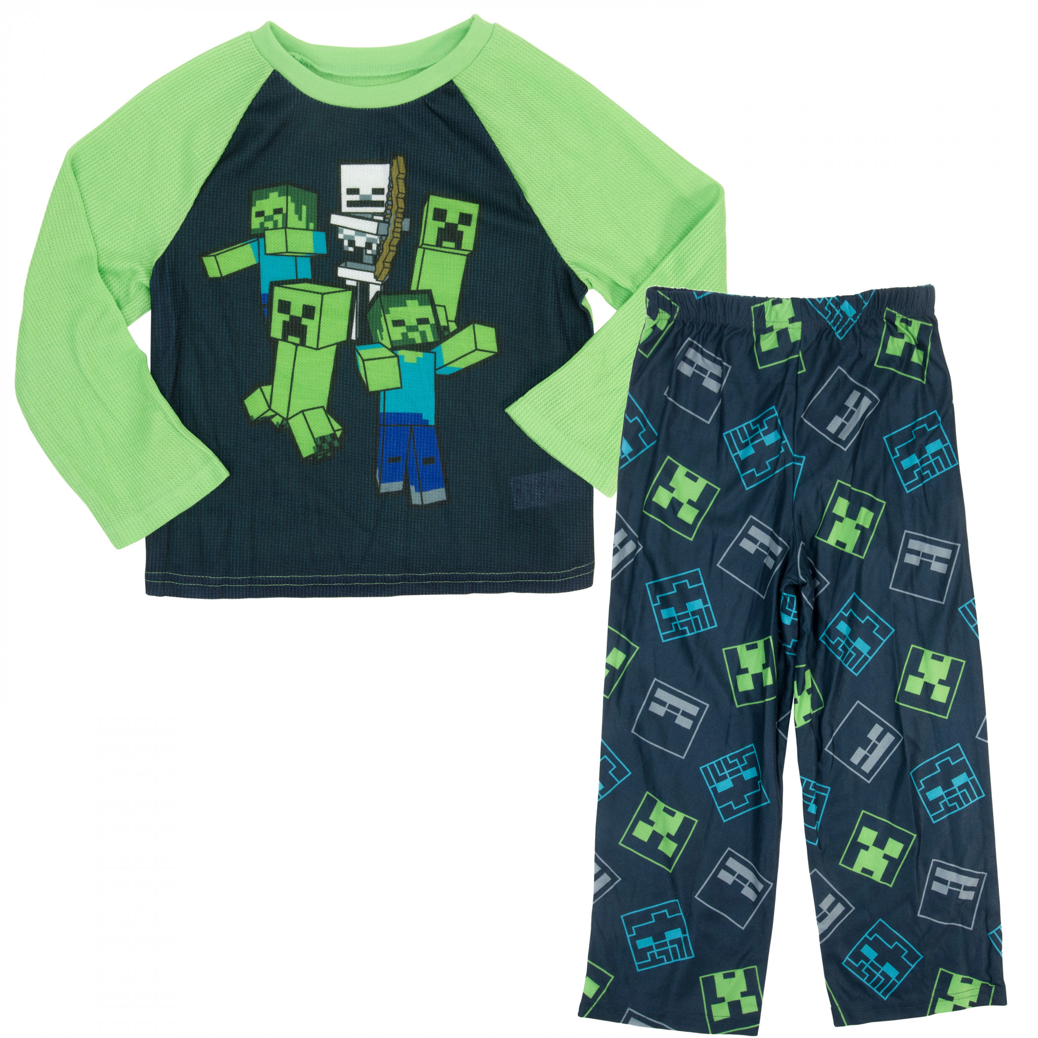 Product image 0 for Minecraft Mobs All Over Print Long Sleeve Youth's 2 ...