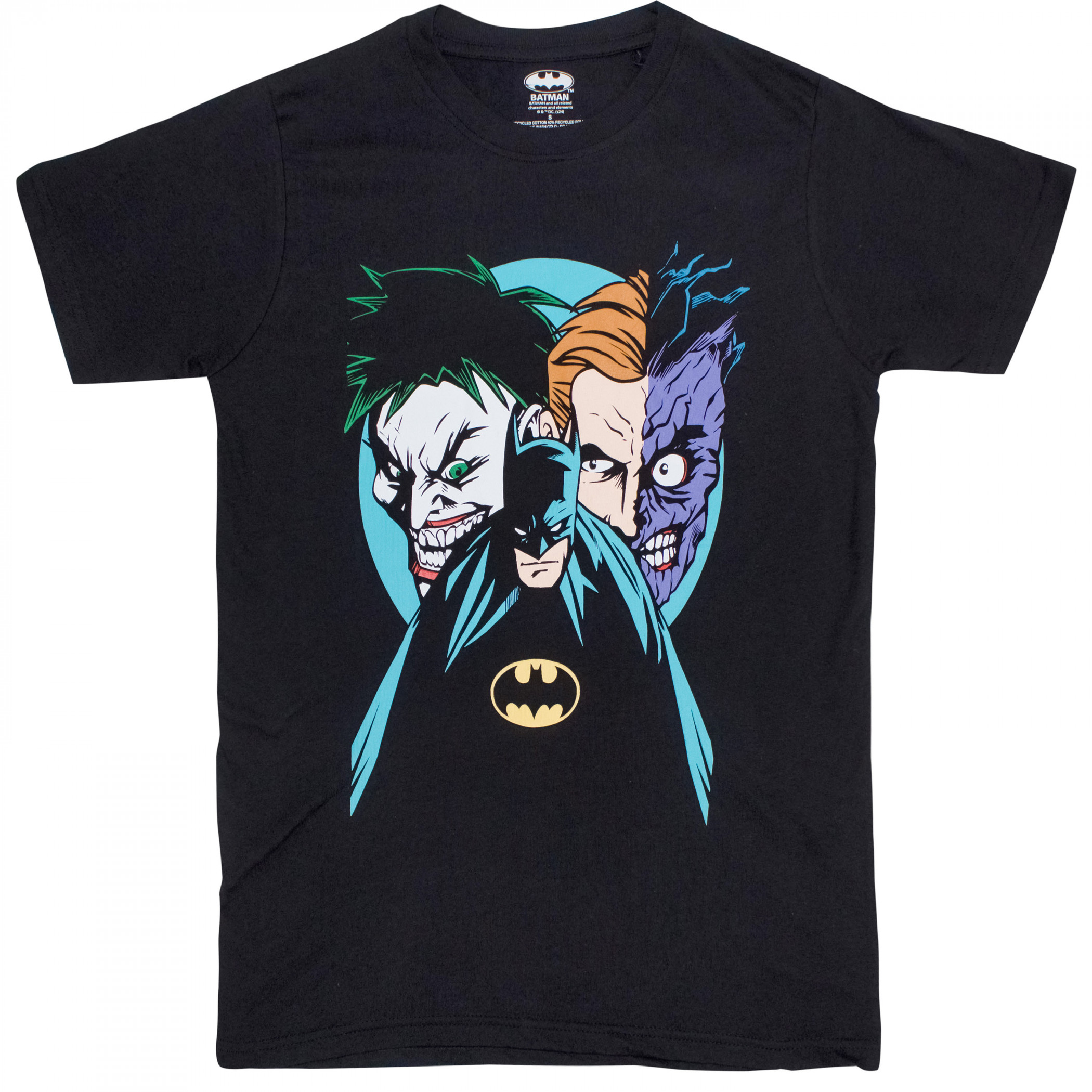 Product image 0 for Batman Creeping Villians Joker and Two-Face T-Shirt
