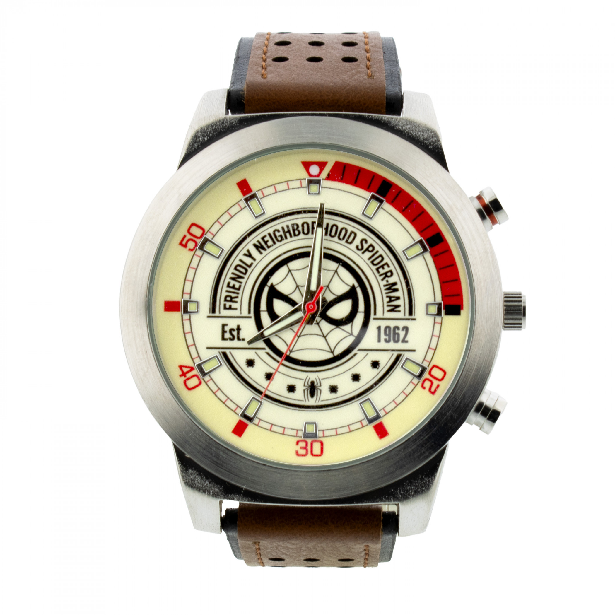 Product image 0 for Spider-Man 1962 Analog Watch with Faux Leather Band