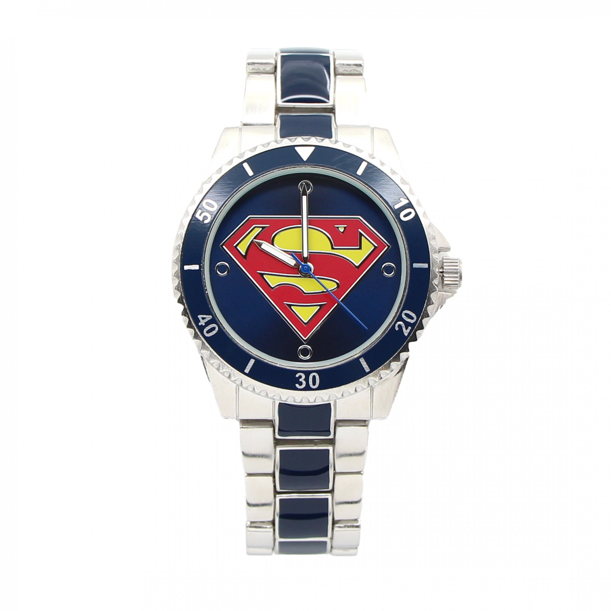 Product image 0 for Superman Classic Logo Silver and Blue Analog Watch ...