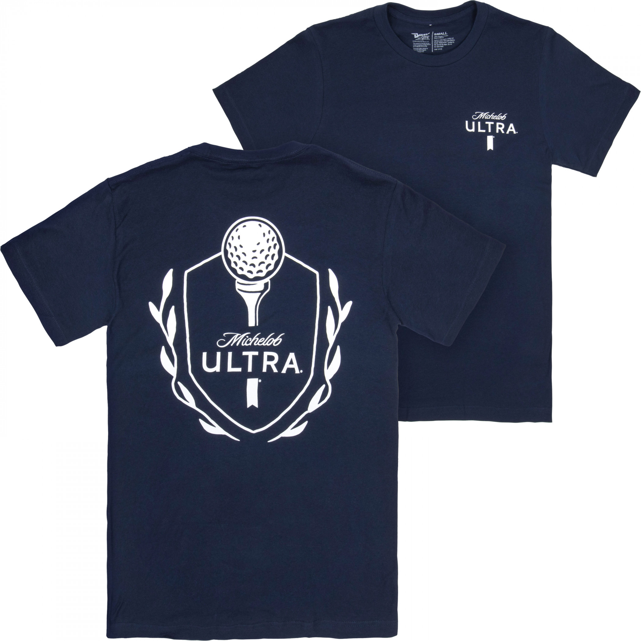 Product image 0 for Michelob Ultra Golf Tee Crest Navy Colorway Front ...