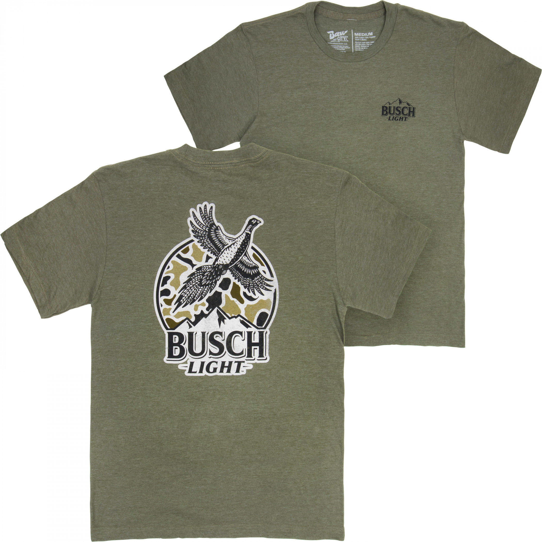 Product image 0 for Busch Light Pheasant Hunting Camo Logo Forest Green ...