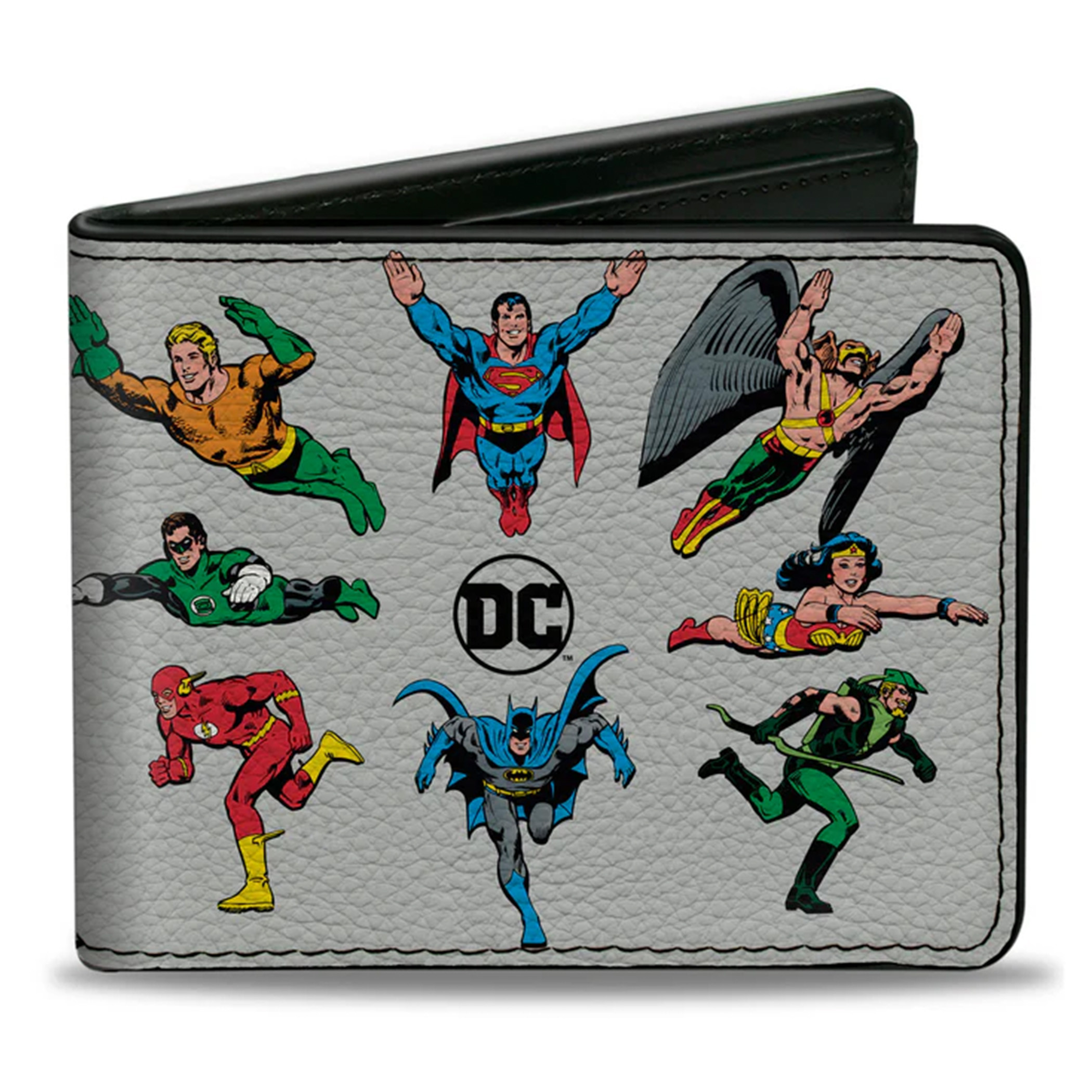 Product image 0 for Justice League Retro Superhero Bi-Fold Wallet