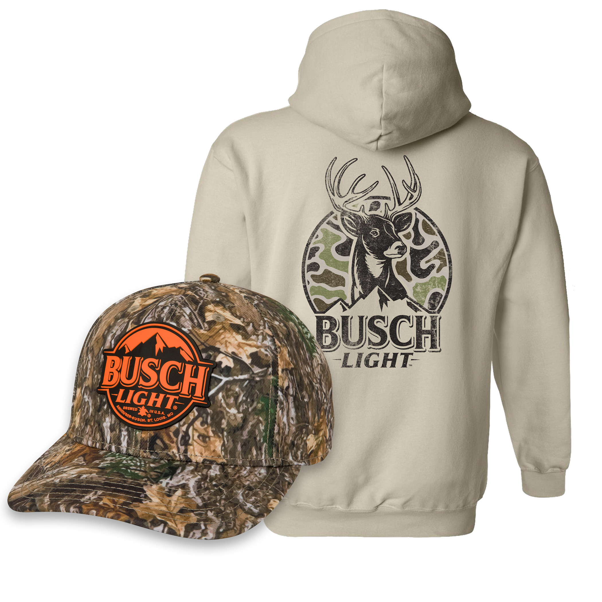 Product image 0 for Busch Light Hunting Hat and Hoodie Combo