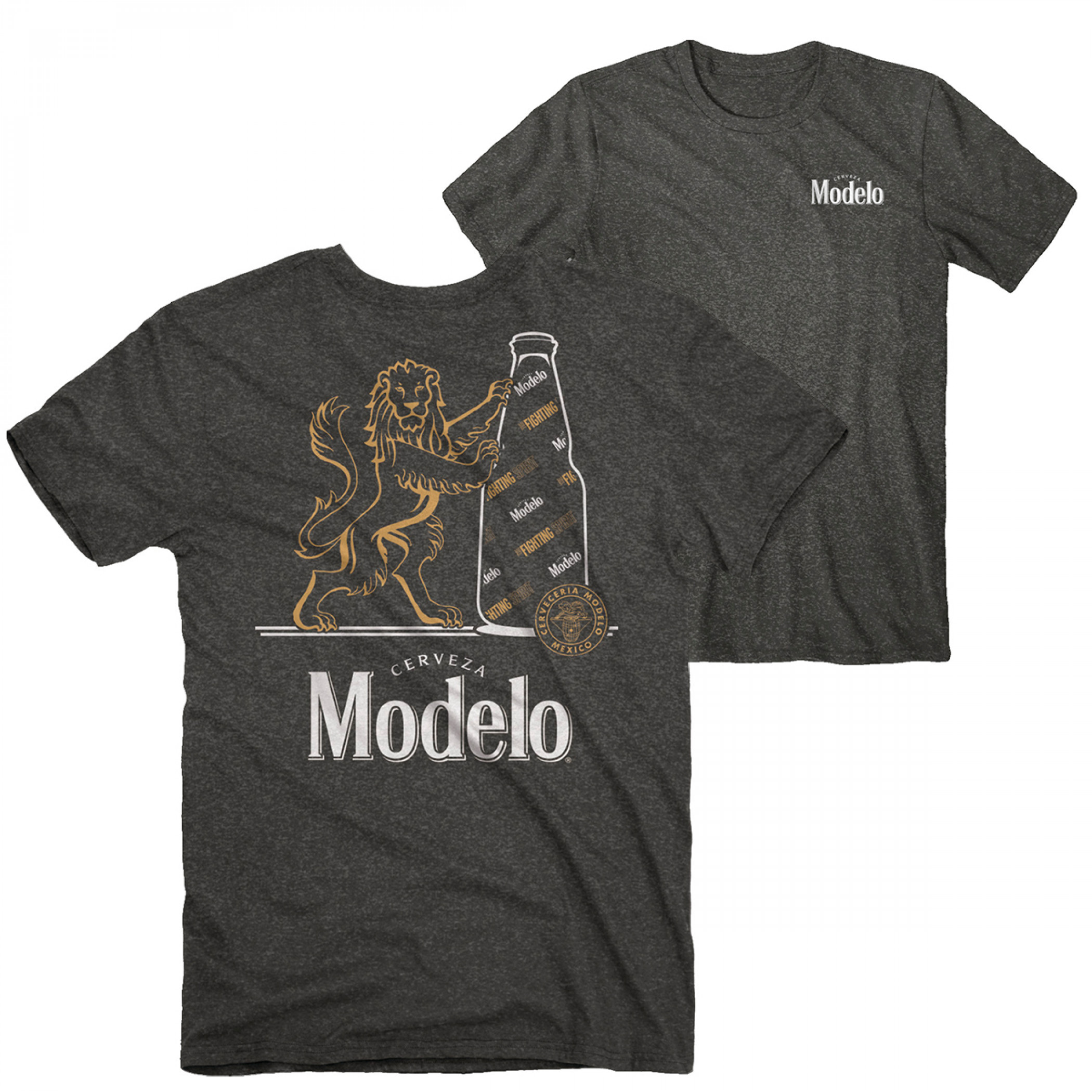 Product image 0 for Modelo Fighting Spirit Front and Back Print T-Shirt