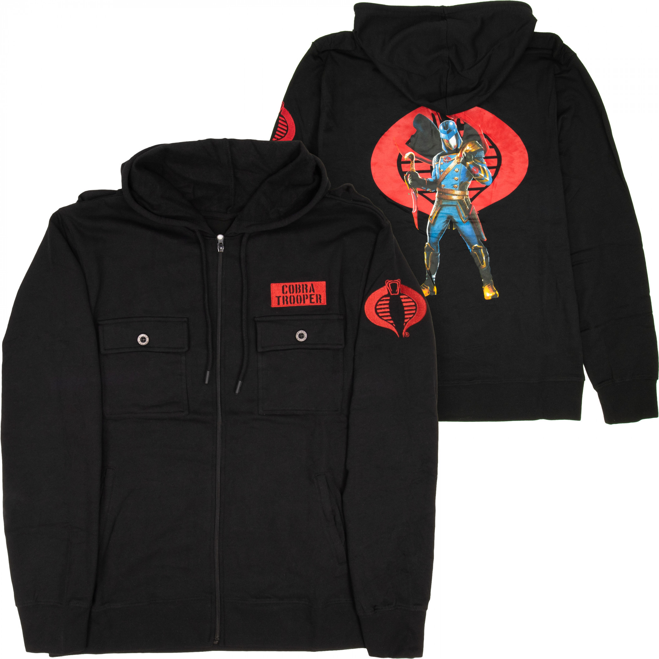 Product image 0 for GI Joe Cobra Patch Jacket Hoodie