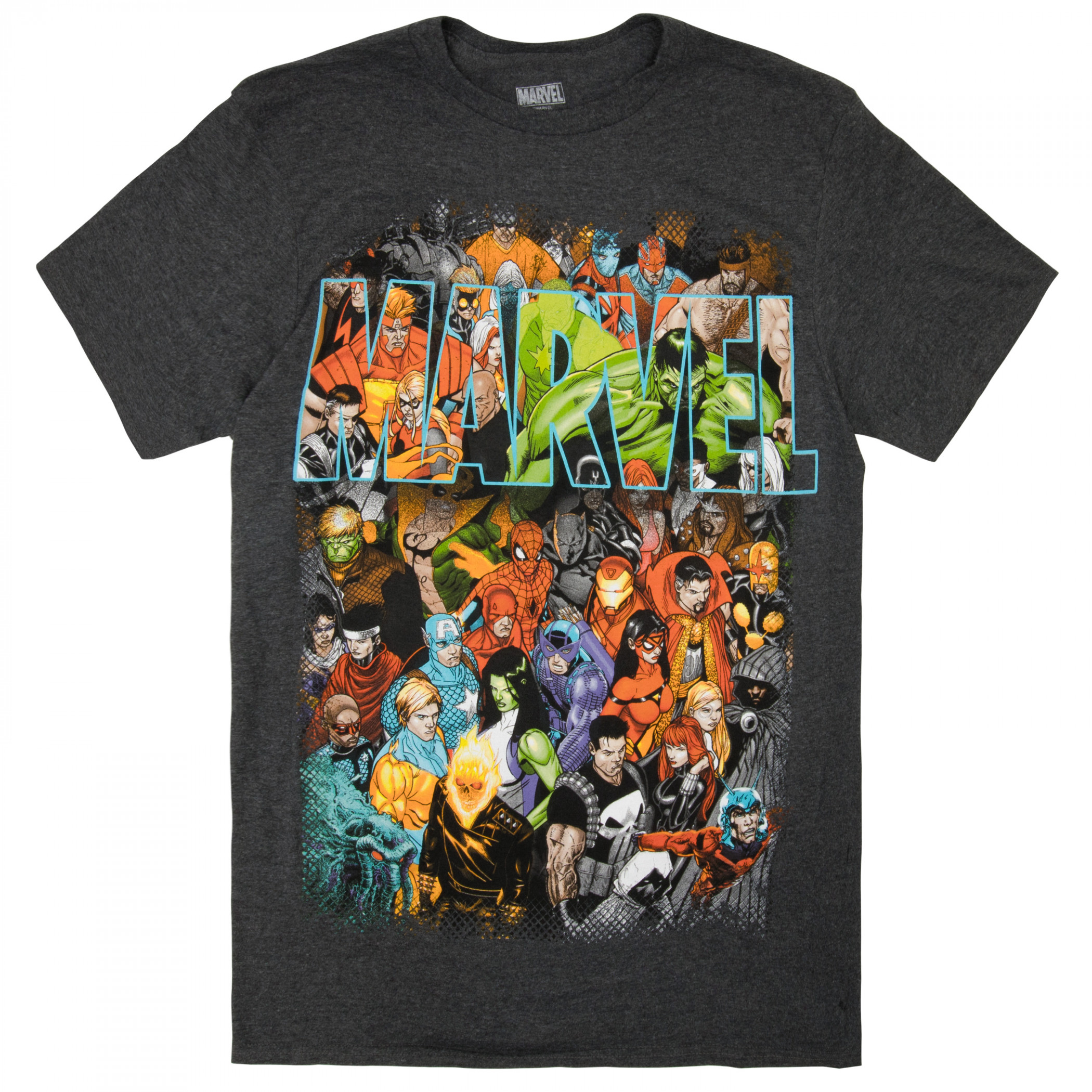 Product image 0 for Marvel Heroes Collage and Logo T-Shirt