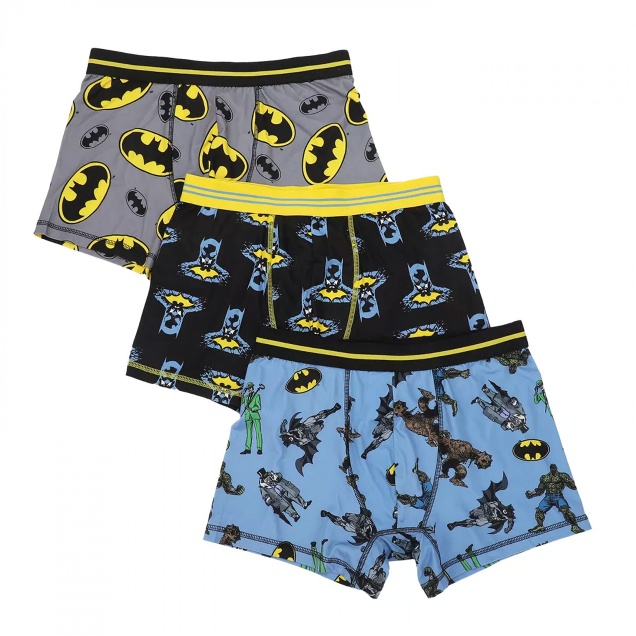 Product image 0 for Batman Characters and Logos 3-Pair Pack of Boxer Briefs