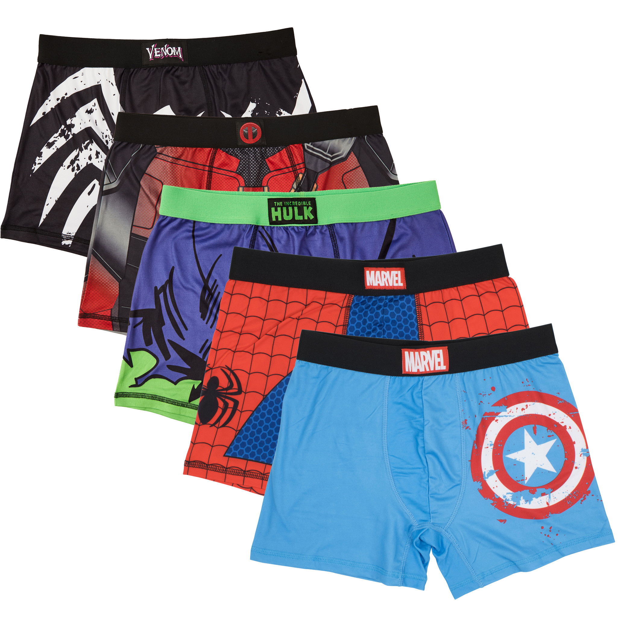 Product image 0 for Marvel Comics 5 Pack of Boxer Briefs