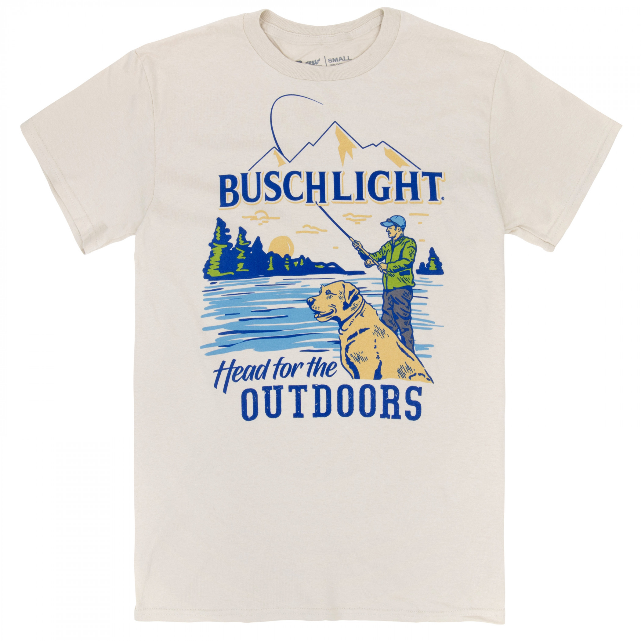 Product image 0 for Busch Light Head for The Outdoors Lake Fishing T-Shirt