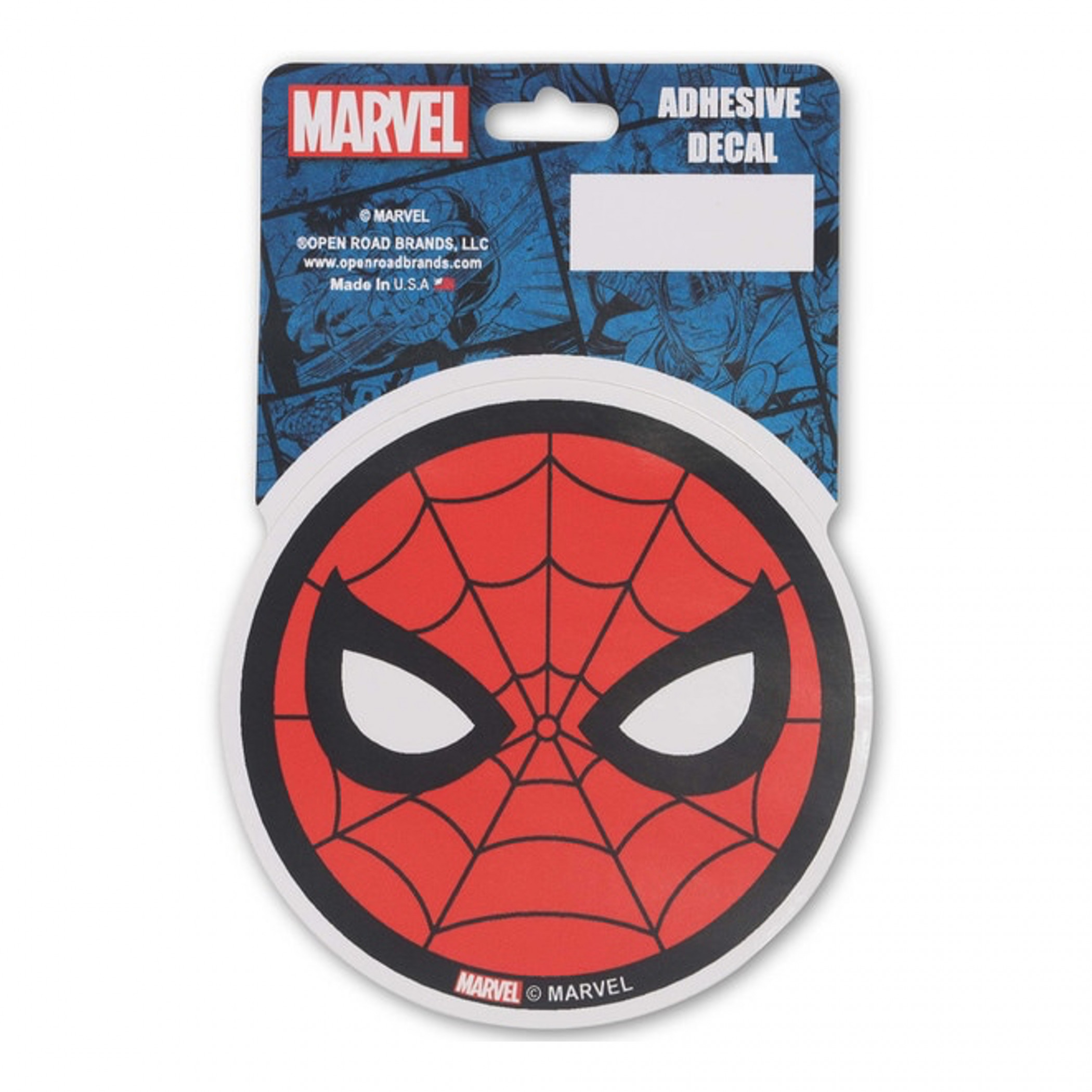 Product image 0 for Spider-Man Round Face Adhesive Decal