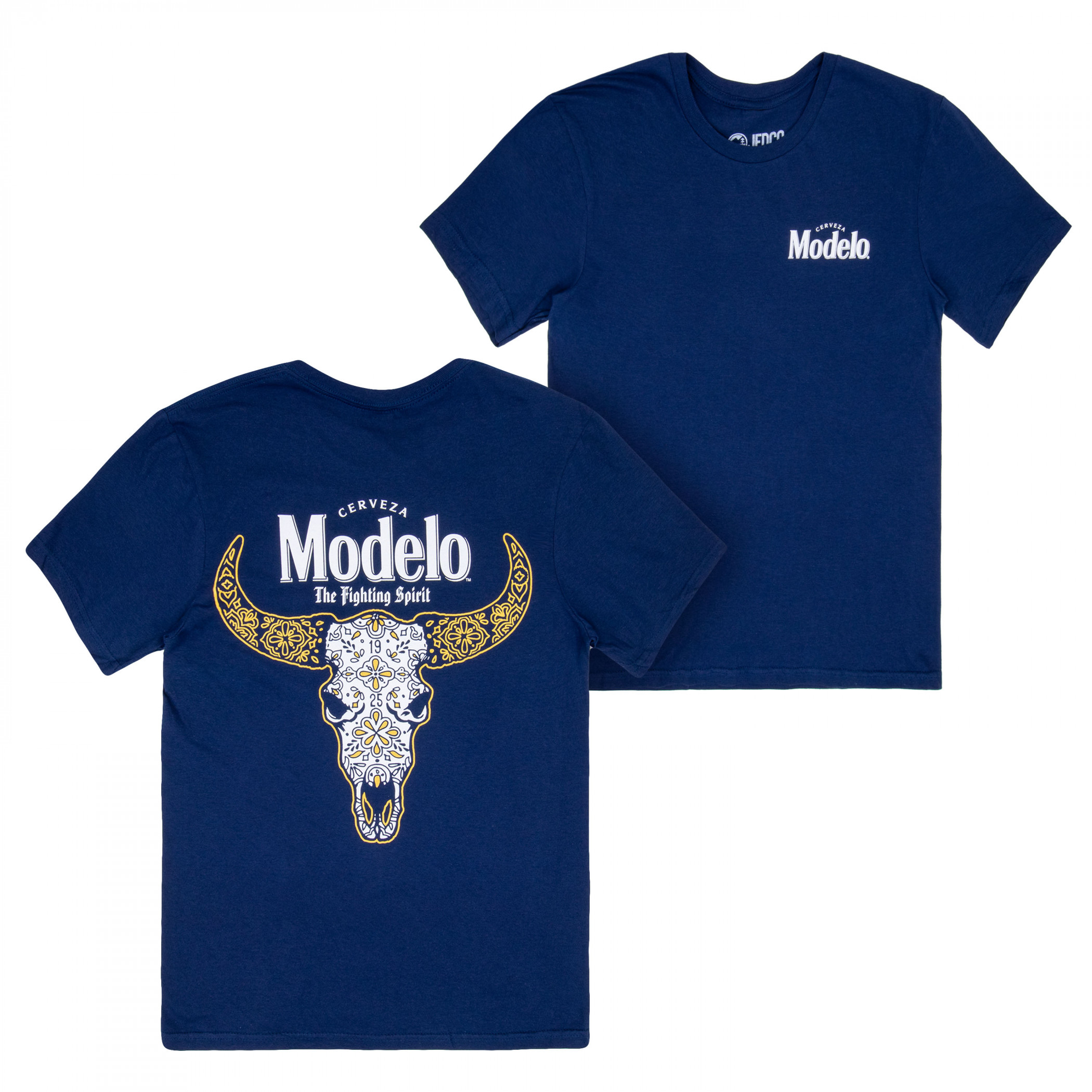 Product image 0 for Modelo Fighting Spirit Bull Skull Front and Back ...