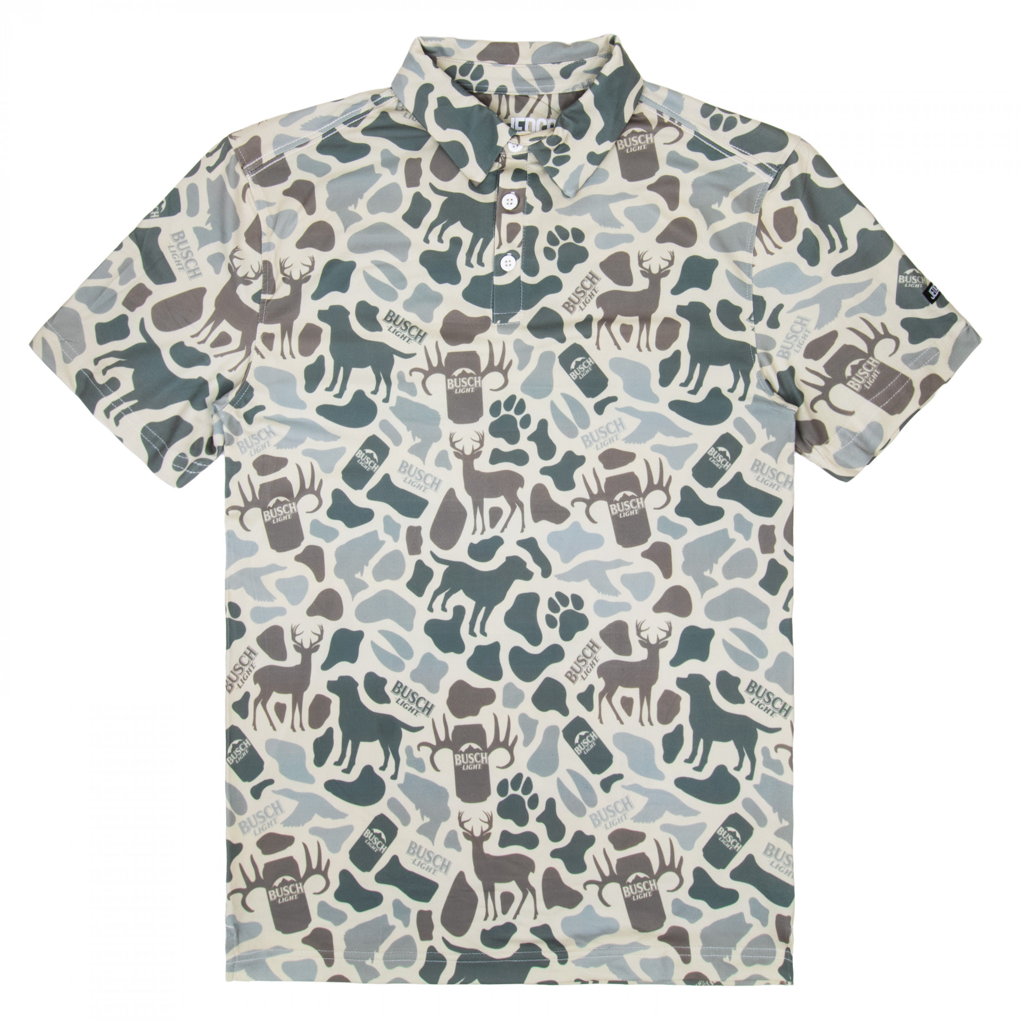 Product image 0 for Busch Light Outdoors Camo Polo Shirt