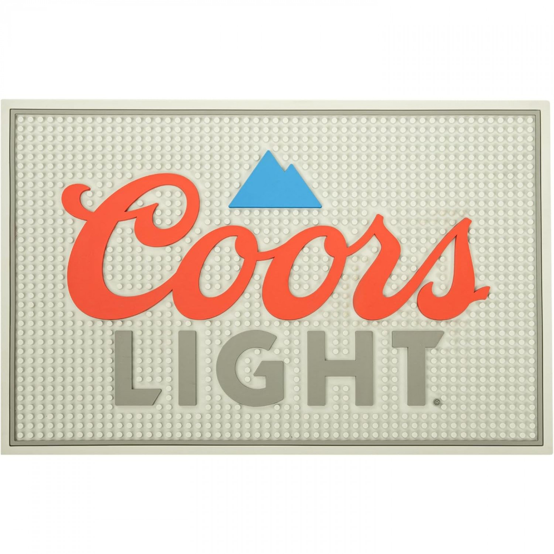 Product image 0 for Coors Light Logo 18" x 12" Rubber Bar Mat
