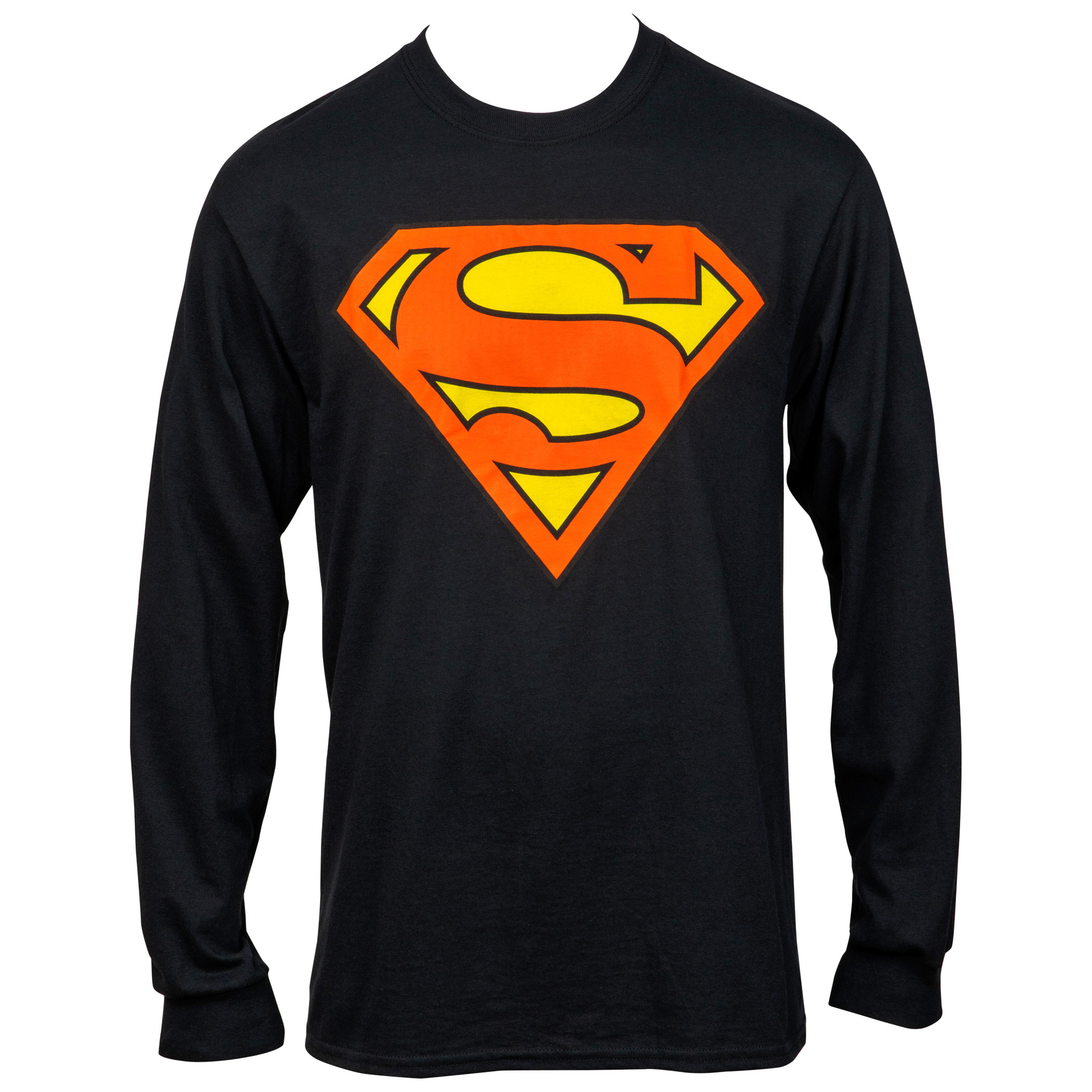 Product image 0 for Superman Symbol Black Long Sleeve T-Shirt