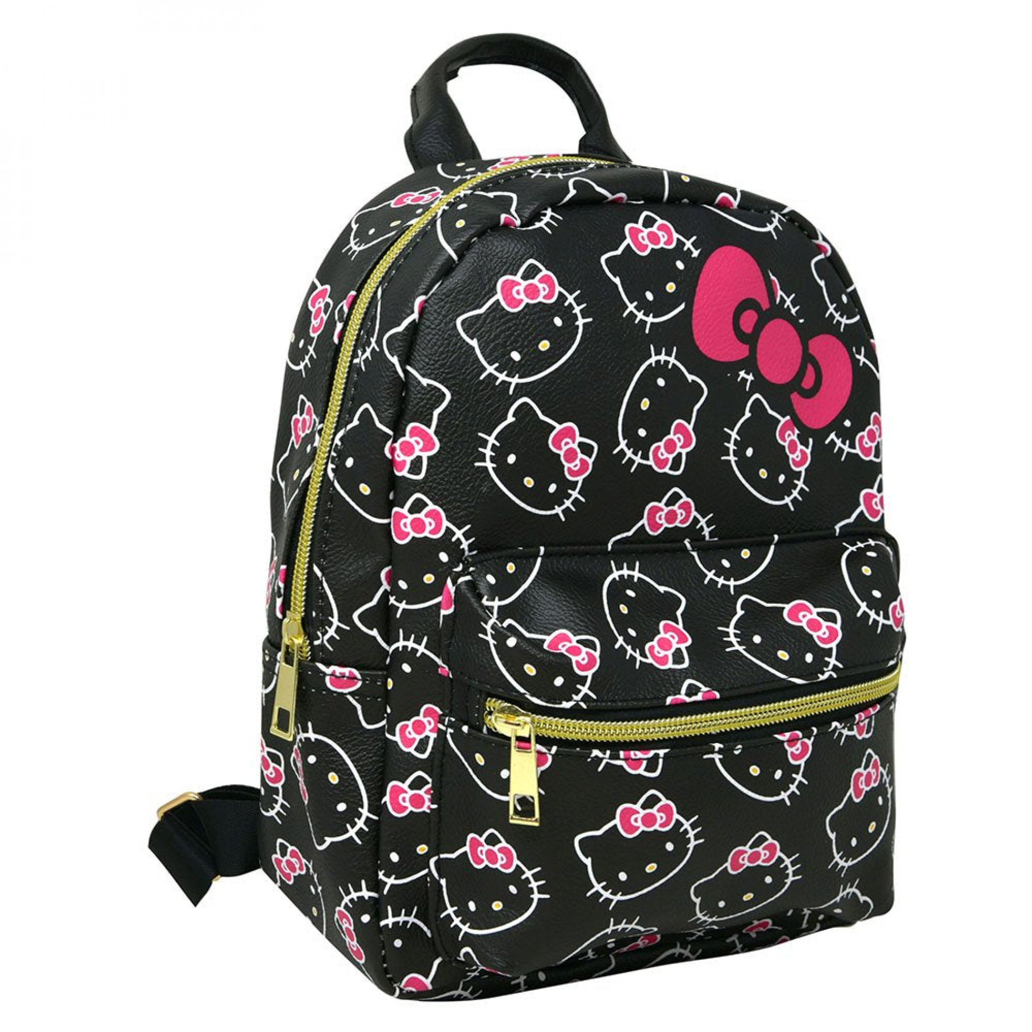 Product image 0 for Hello Kitty Face Collage and Bows 10" Mini Backpack