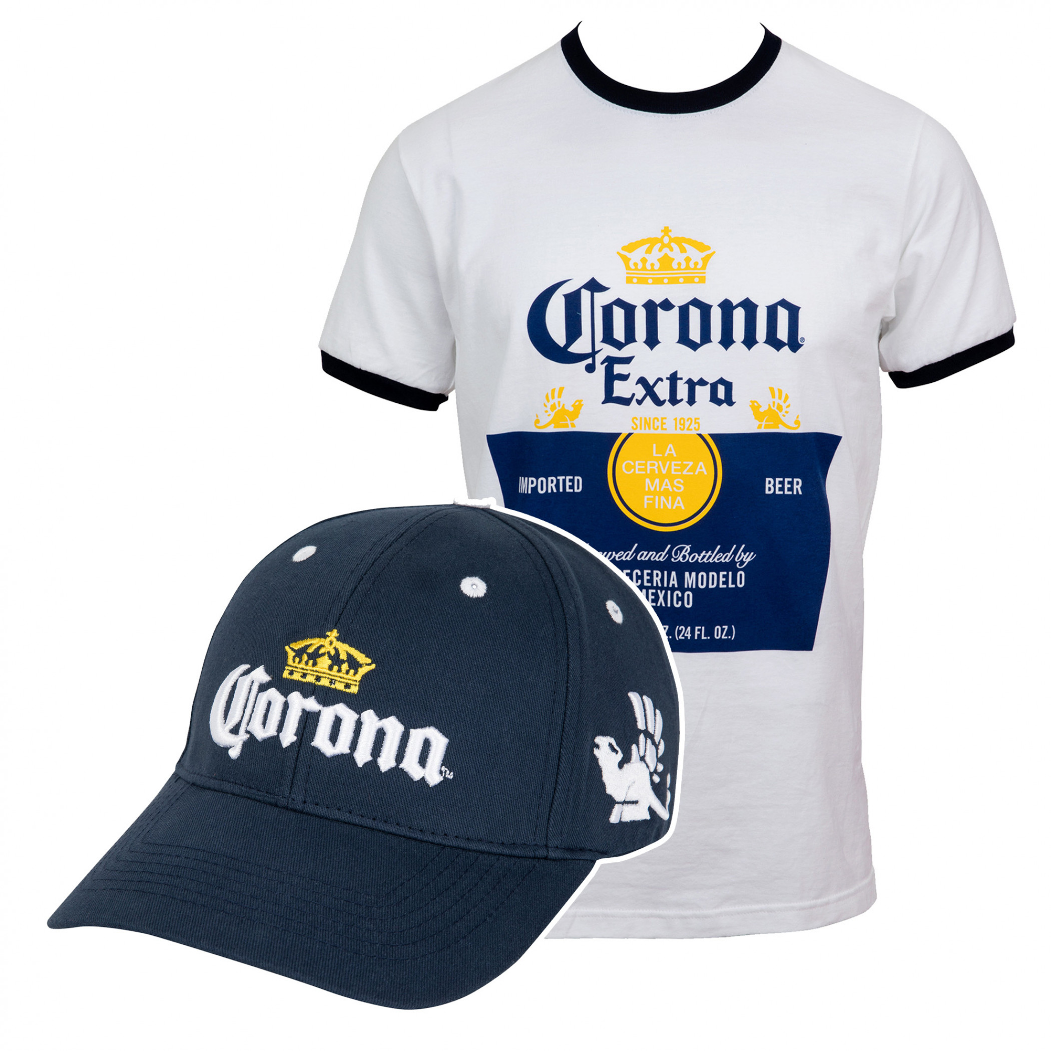 Product image 0 for Corona Extra Hat and T-Shirt Bundle