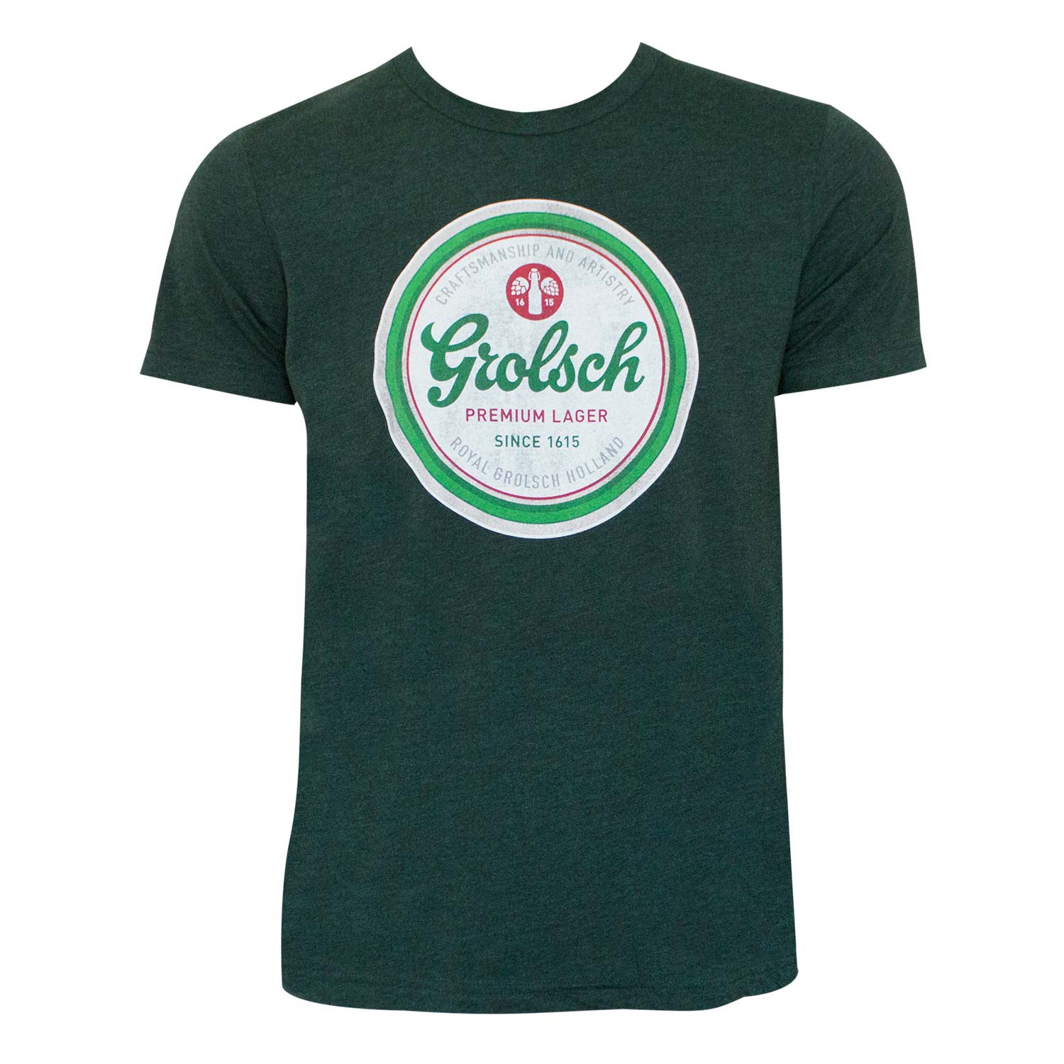 Product image 0 for Grolsch Beer Cap Logo Green Tee Shirt