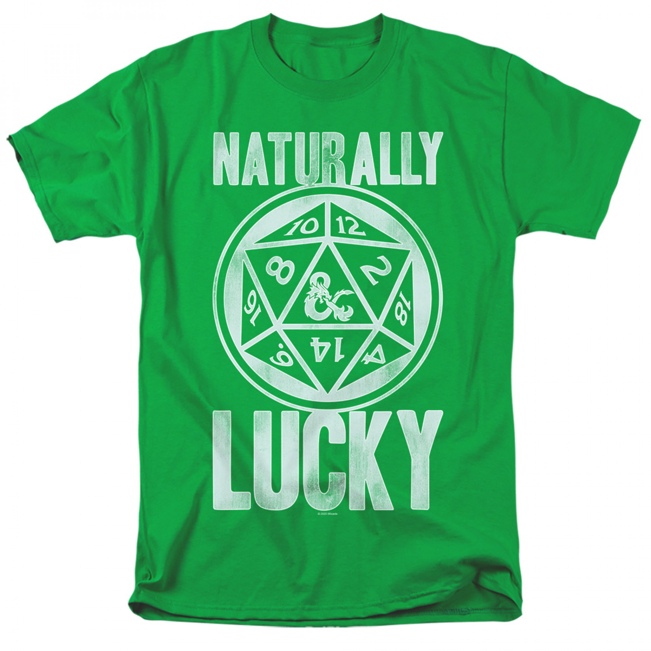 Product image 0 for Dungeons & Dragons Naturally Lucky D20 T-Shirt