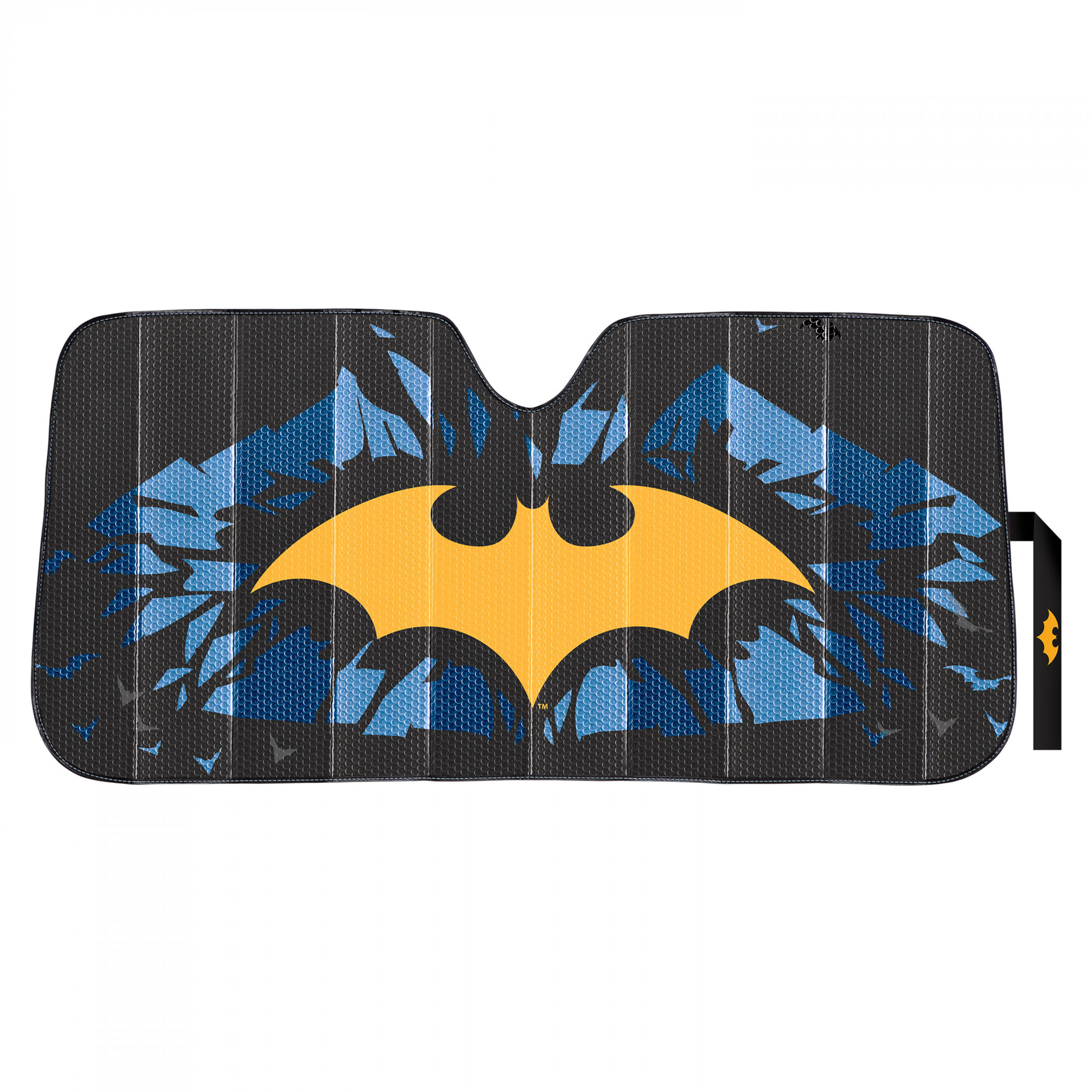 Product image 0 for Batman Shattered Logo Accordion Car Sunshade