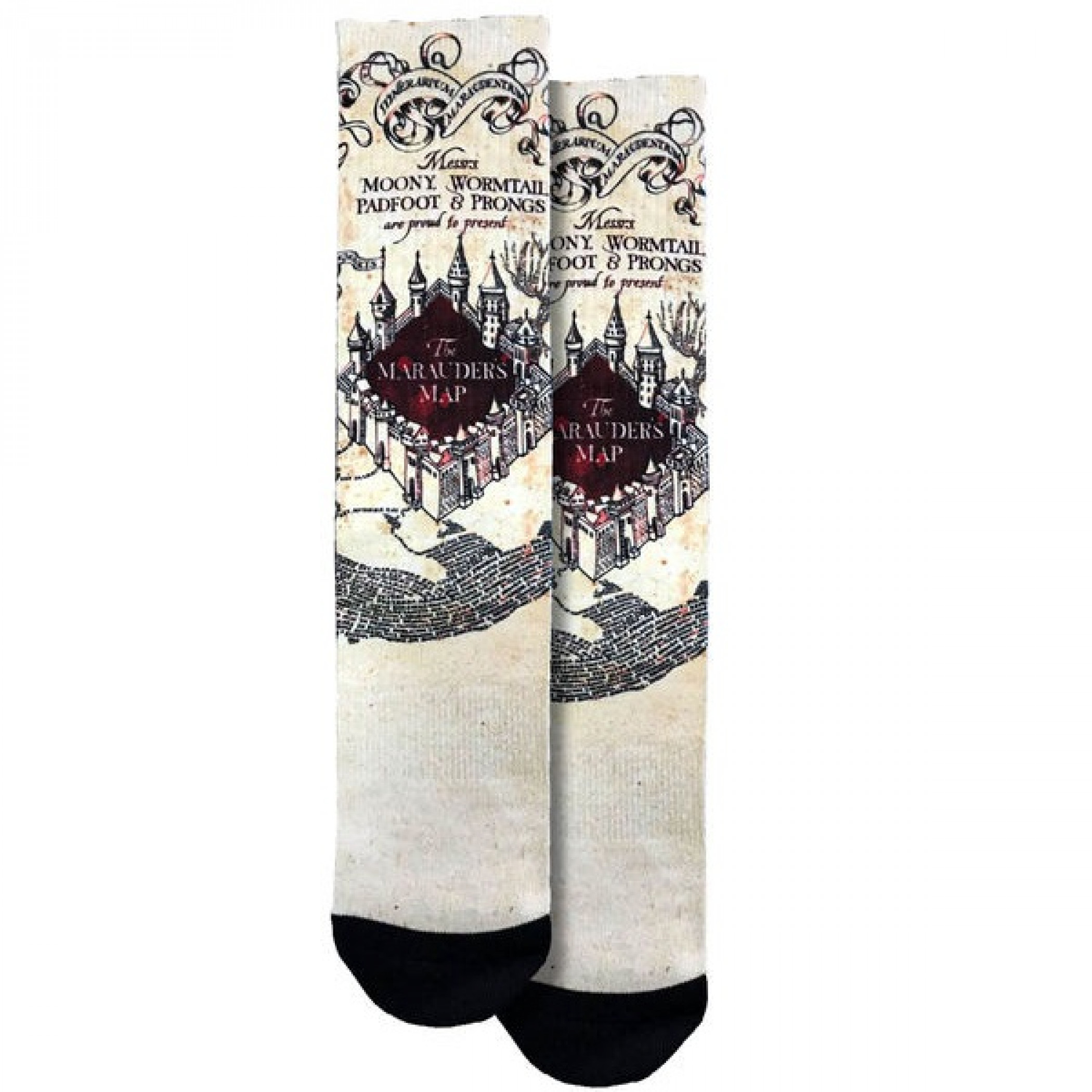 Product image 0 for Harry Potter The Marauder's Map Crew Socks