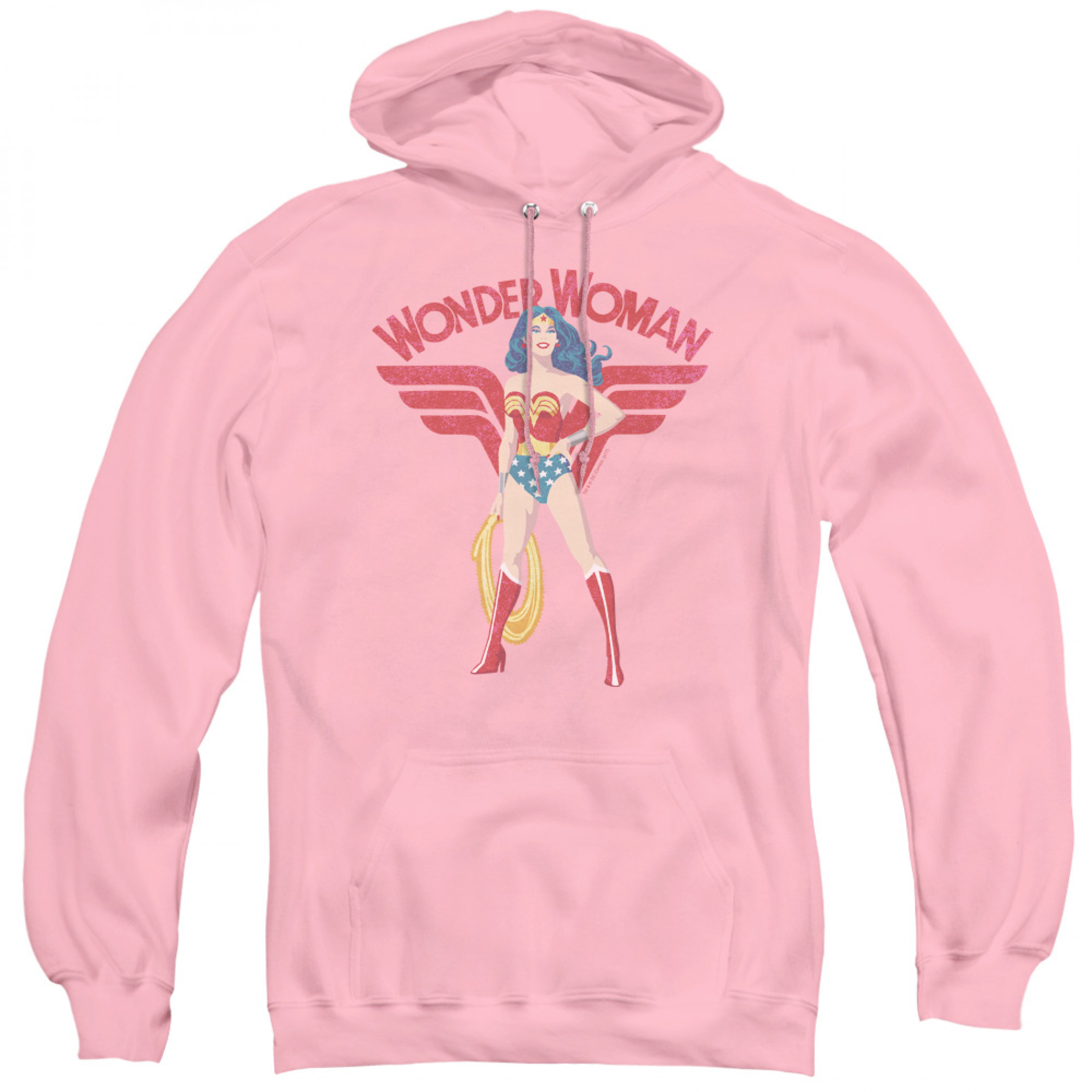 Product image 0 for Wonder Woman Pose Women's Pink Hoodie