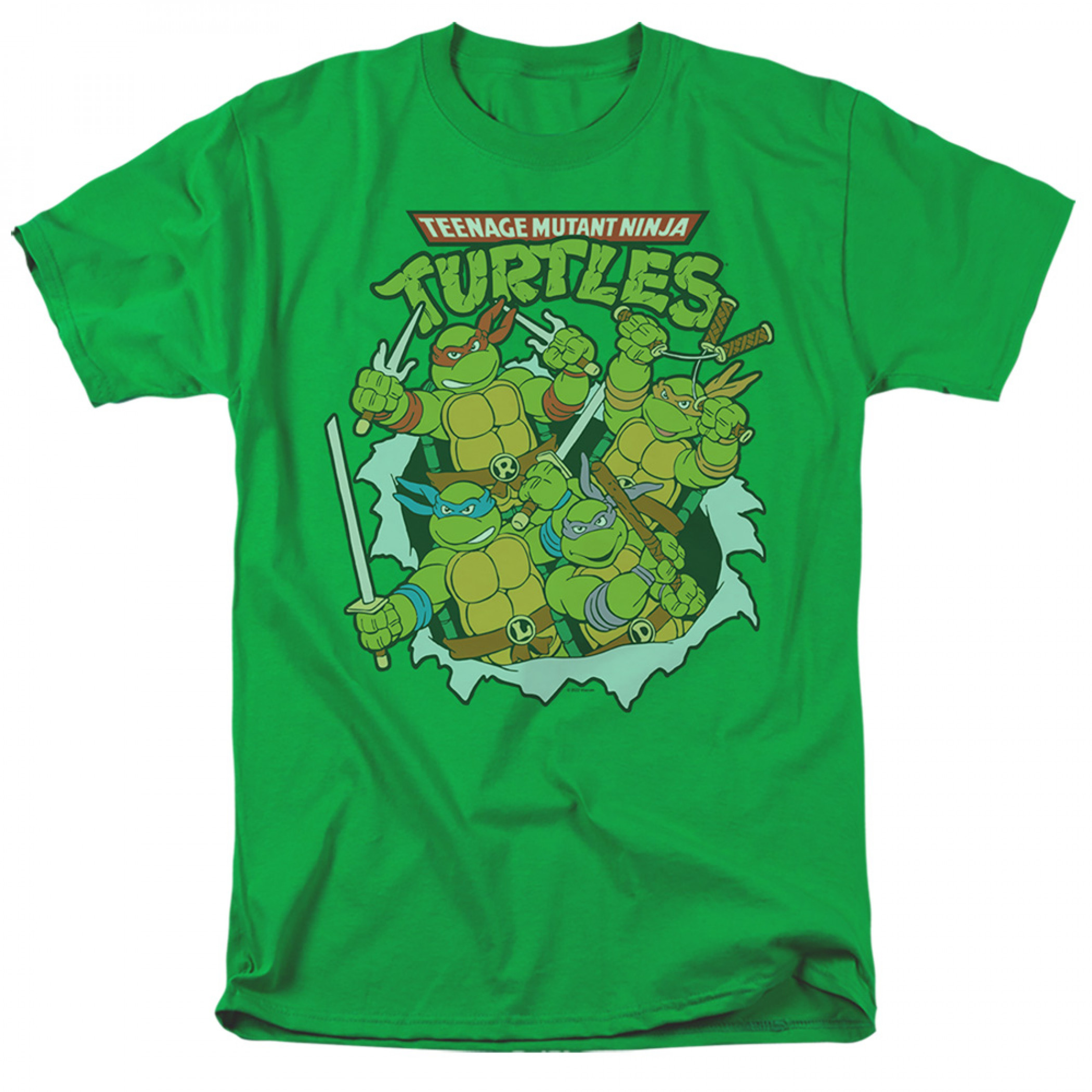 Product image 0 for Teenage Mutant Ninja Turtles Retro Tear Through T-Shirt