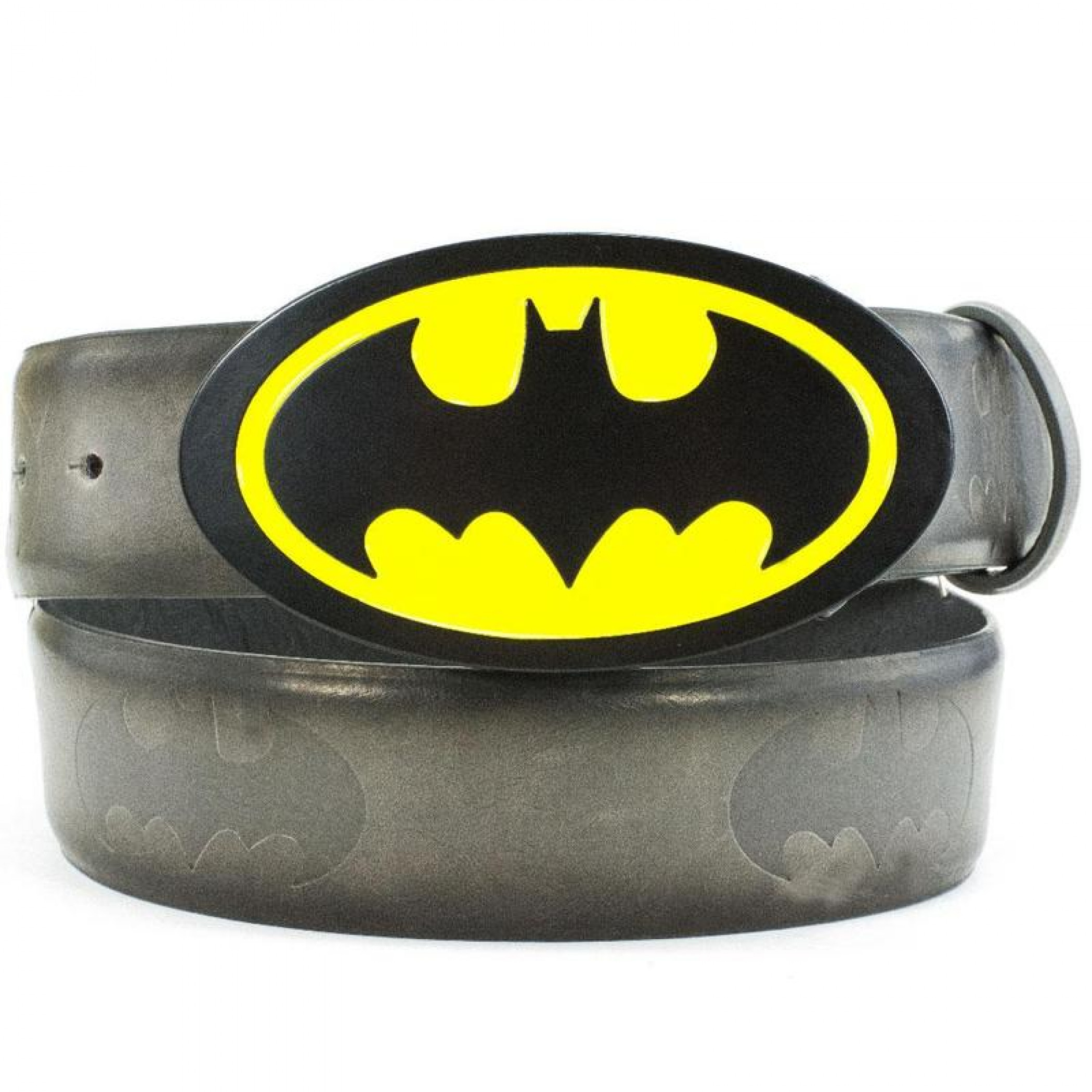 Product image 0 for Batman Classic Logo with Embossed Symbols Belt
