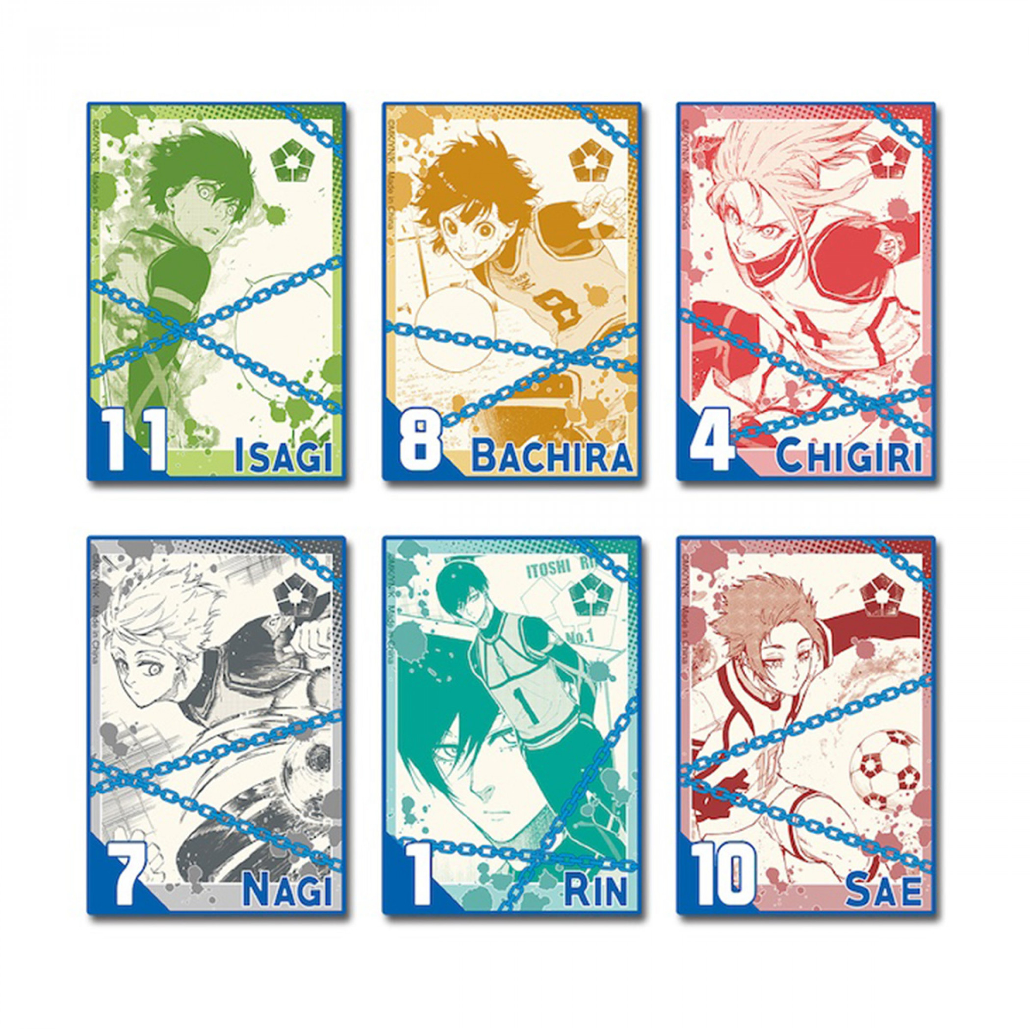 Product image 0 for Blue Lock Character Colorful Sticker Set 5"X7"