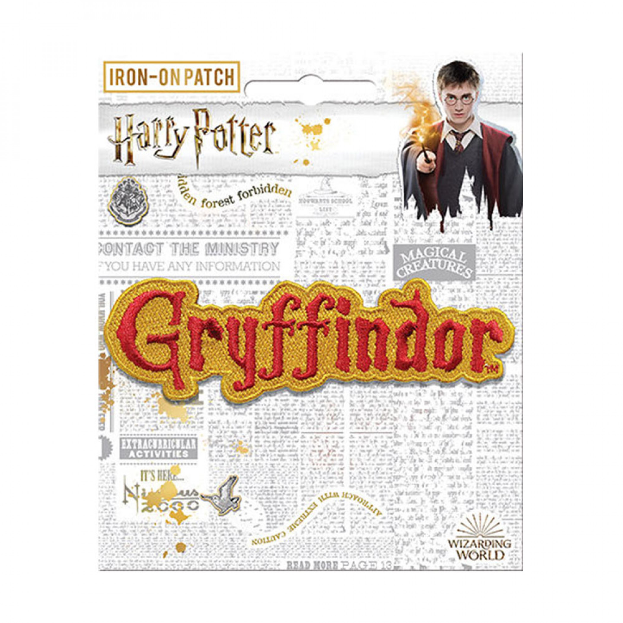 Product image 0 for Harry Potter Gryffindor Text Iron On Patch