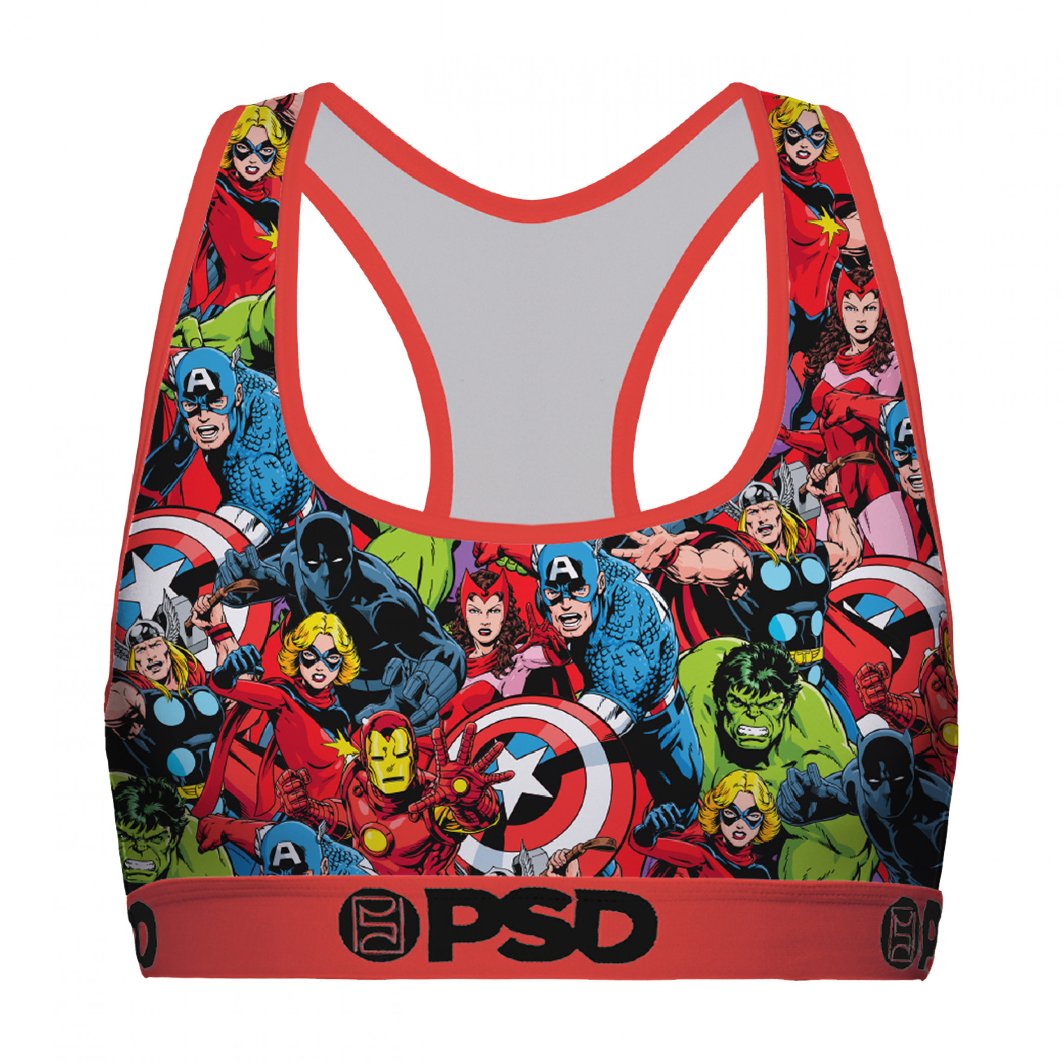 Product image 0 for Avengers Heroes Collage PSD Sports Bra